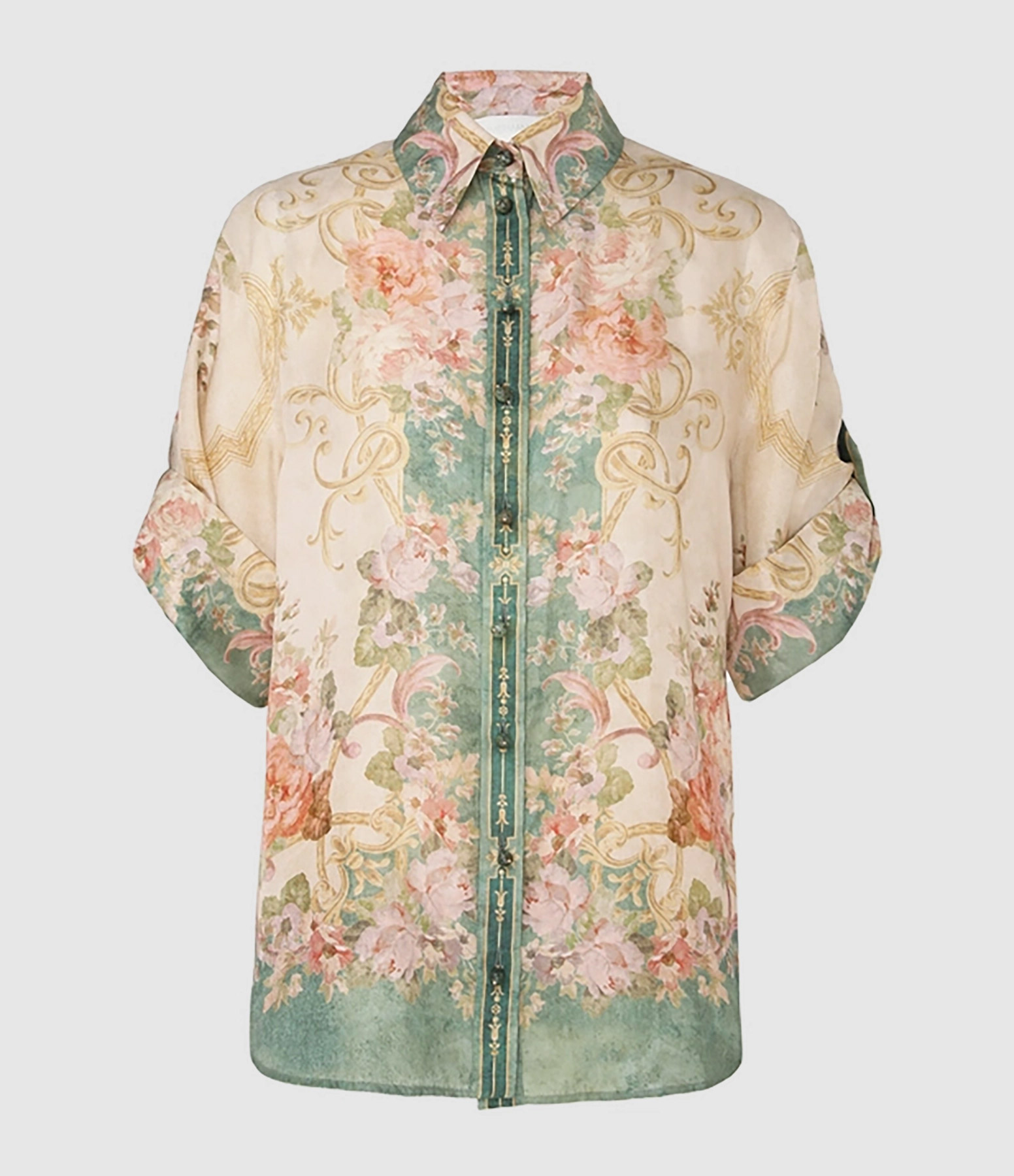 ZIMMERMANN - Chemise August Khaki Floral