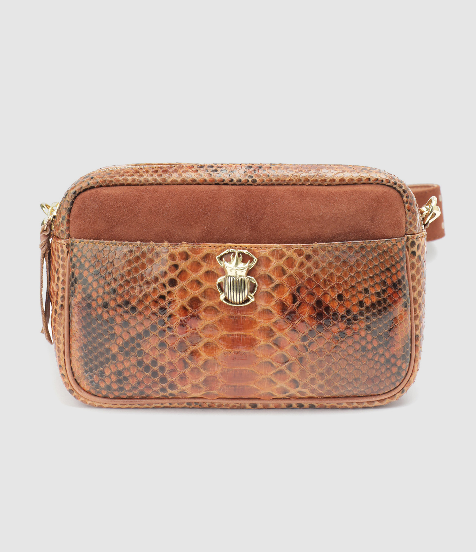 CLARIS VIROT - Sac Lily Python Moka