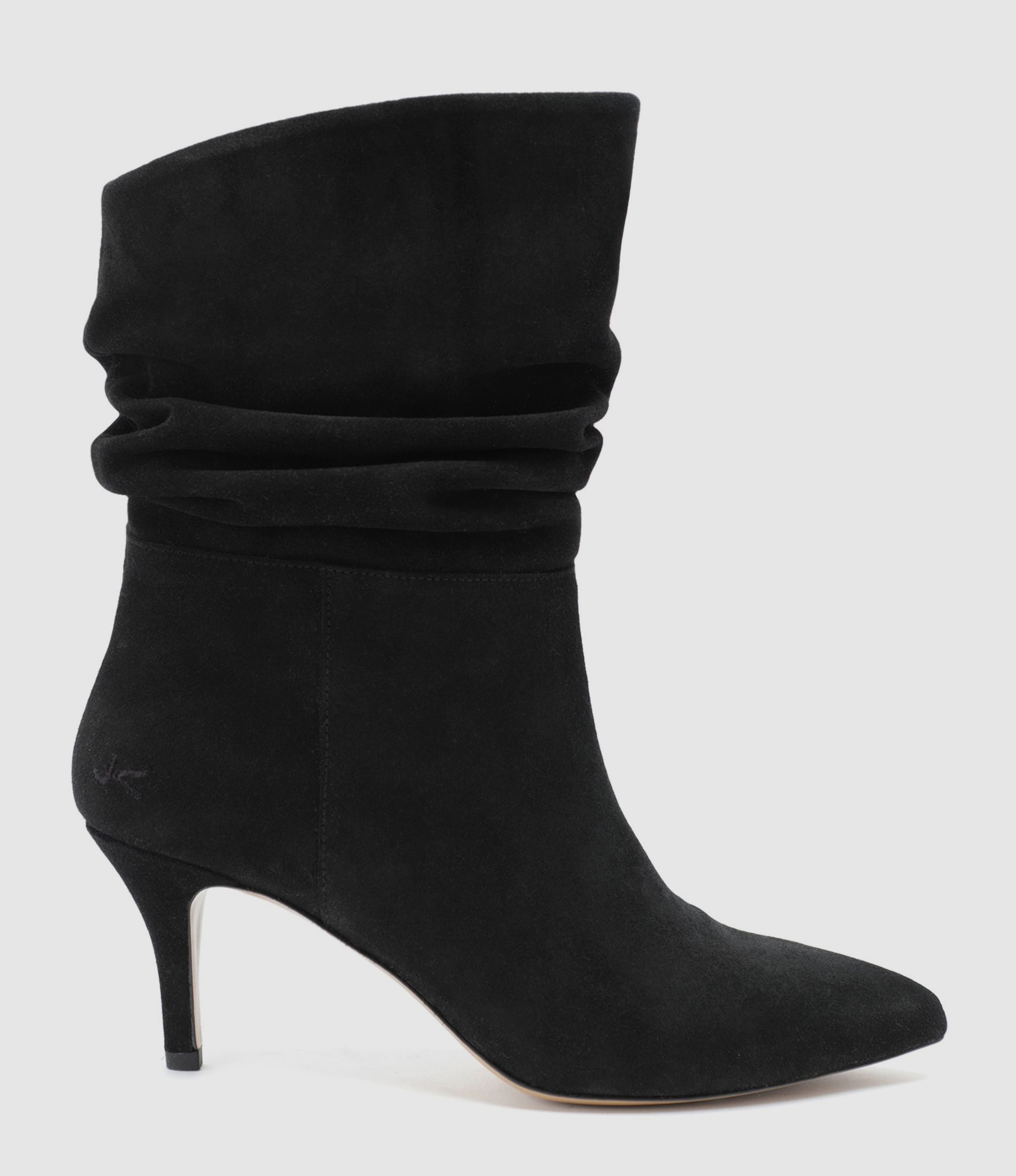 JEANNE VOULAND - Bottines Badi 70 Cuir Suédé Noir