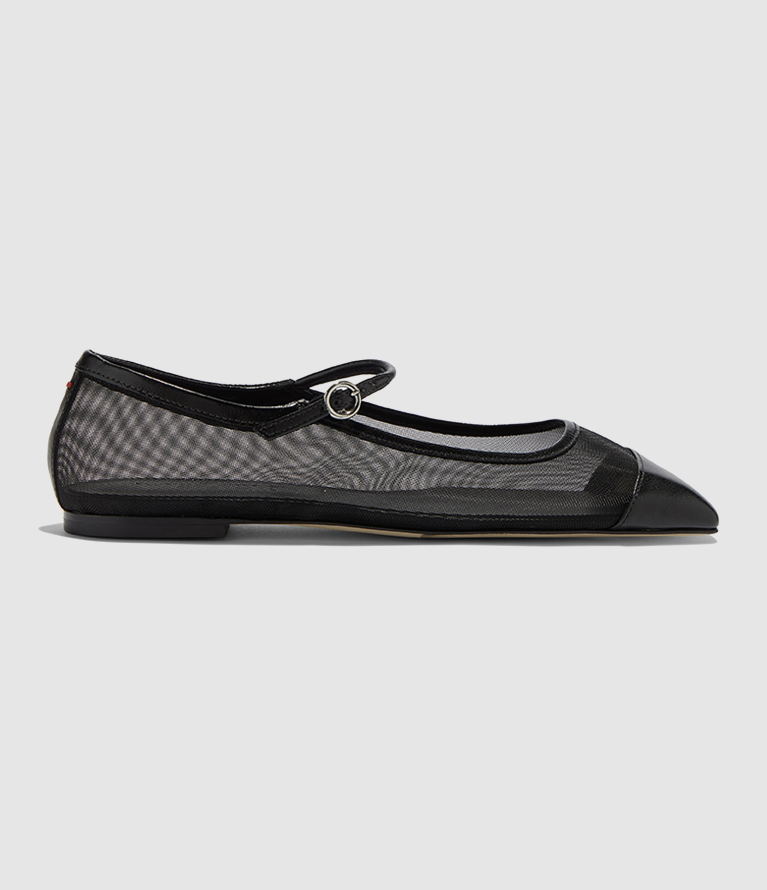 AEYDE - Ballerines Uma Mesh Nappa Leather Black