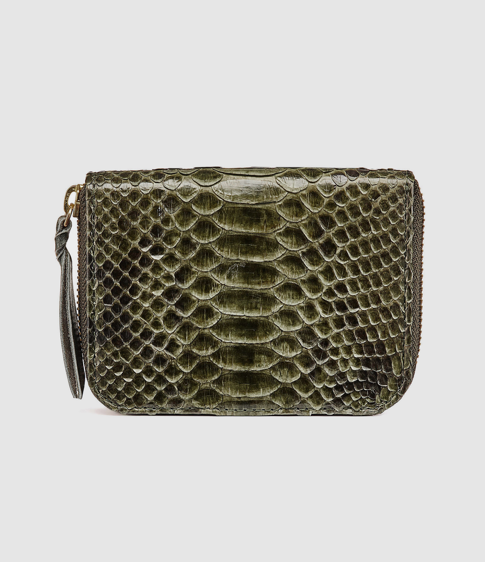 CLARIS - Portefeuille Mini Bob Python Kaki