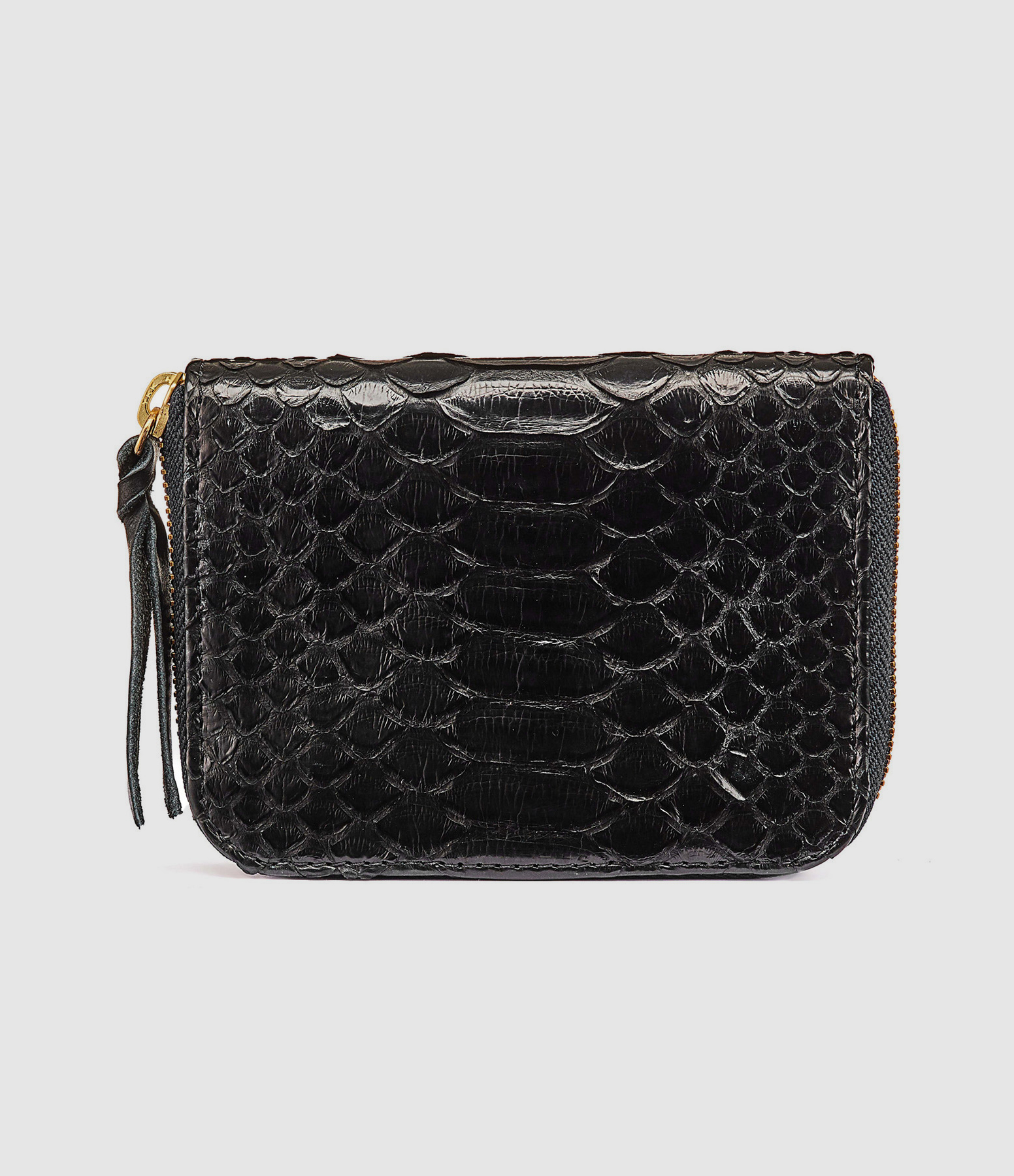 CLARIS VIROT - Portefeuille Mini Bob Python Noir
