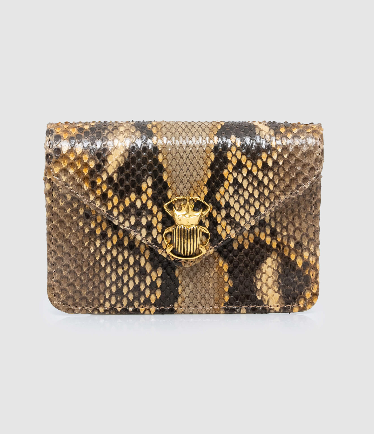 CLARIS VIROT - Porte-cartes Alex Python Desert