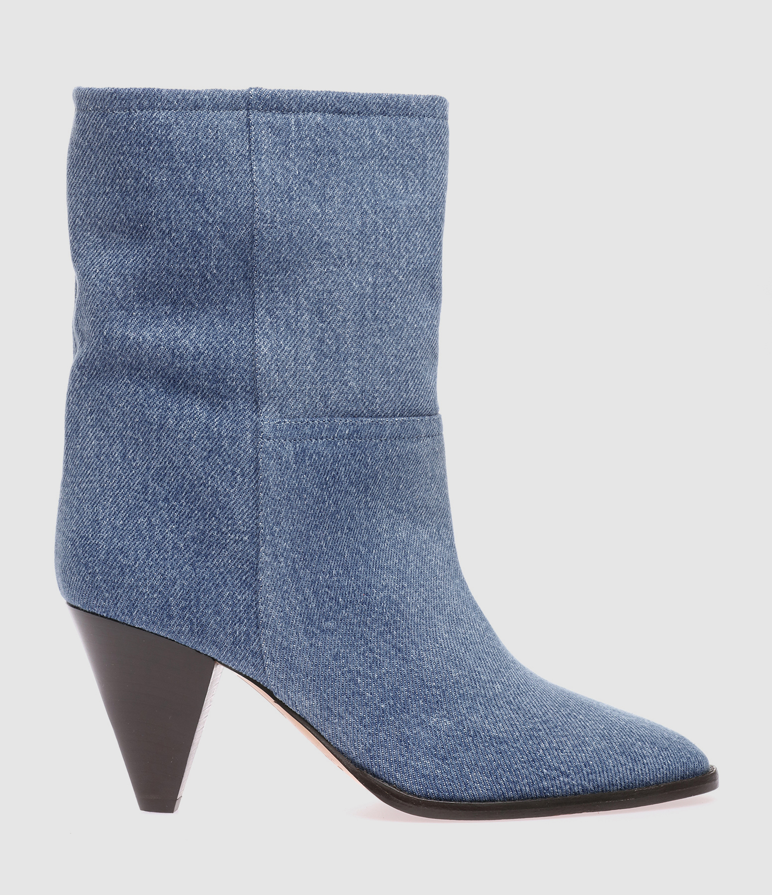 ISABEL MARANT - Bottines Rouxa Coton Bleu Clair