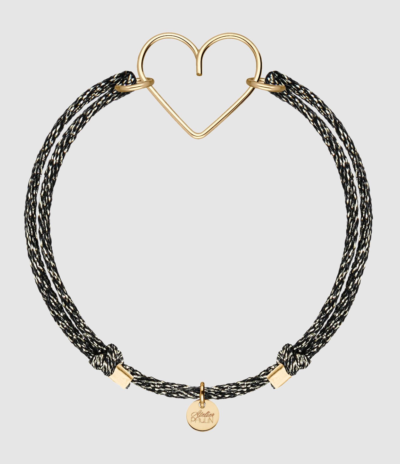 ATELIER PAULIN - Cordon Lurex Coeur Gold Filled