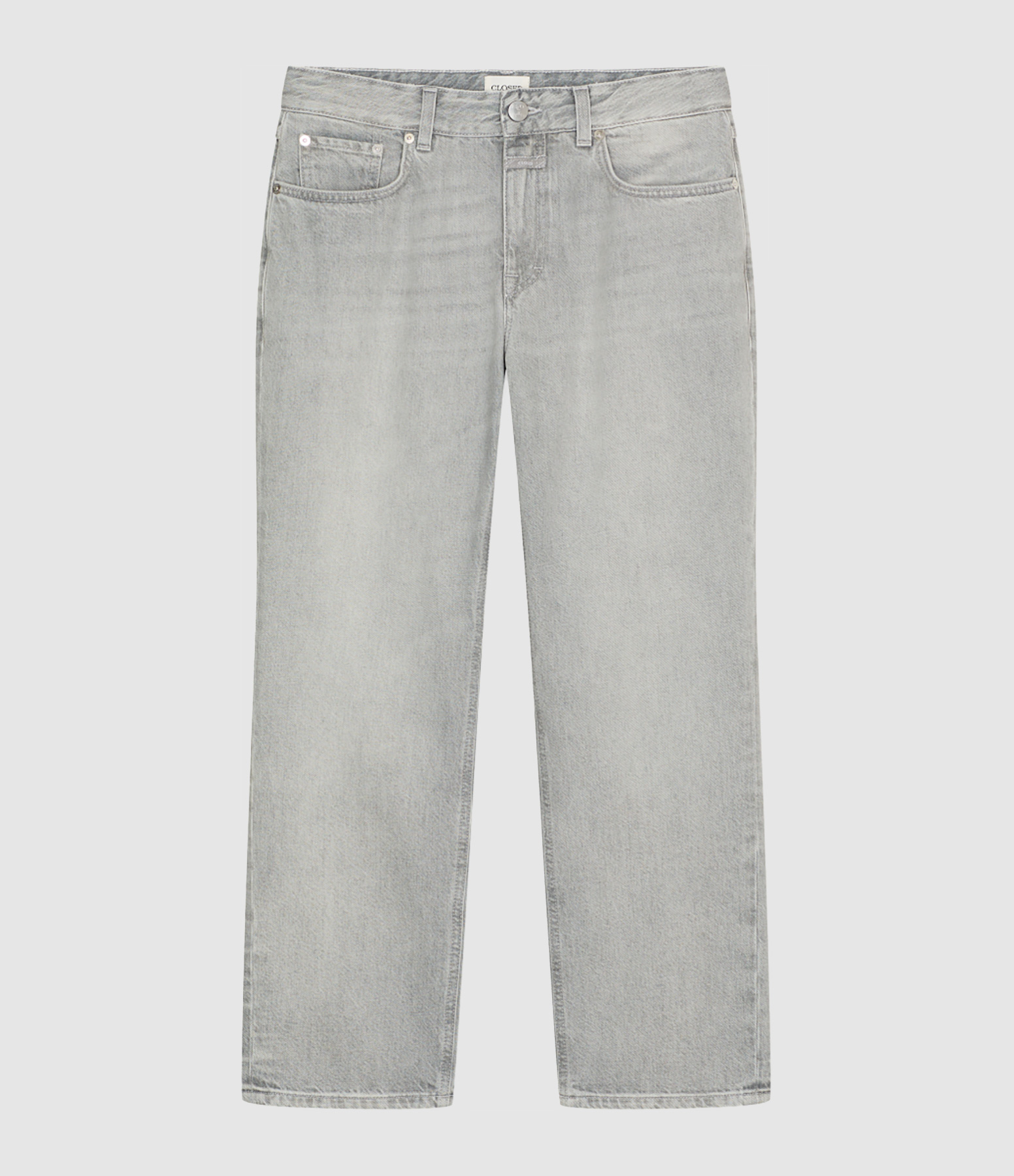 CLOSED - Jean Milo With Slit Light Grey