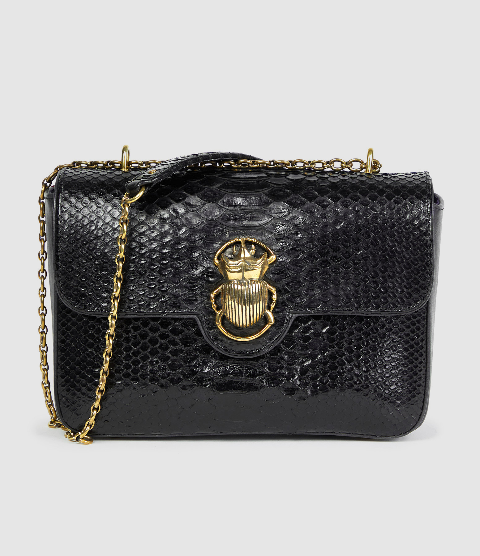 CLARIS - Sac Ava Big Python Noir