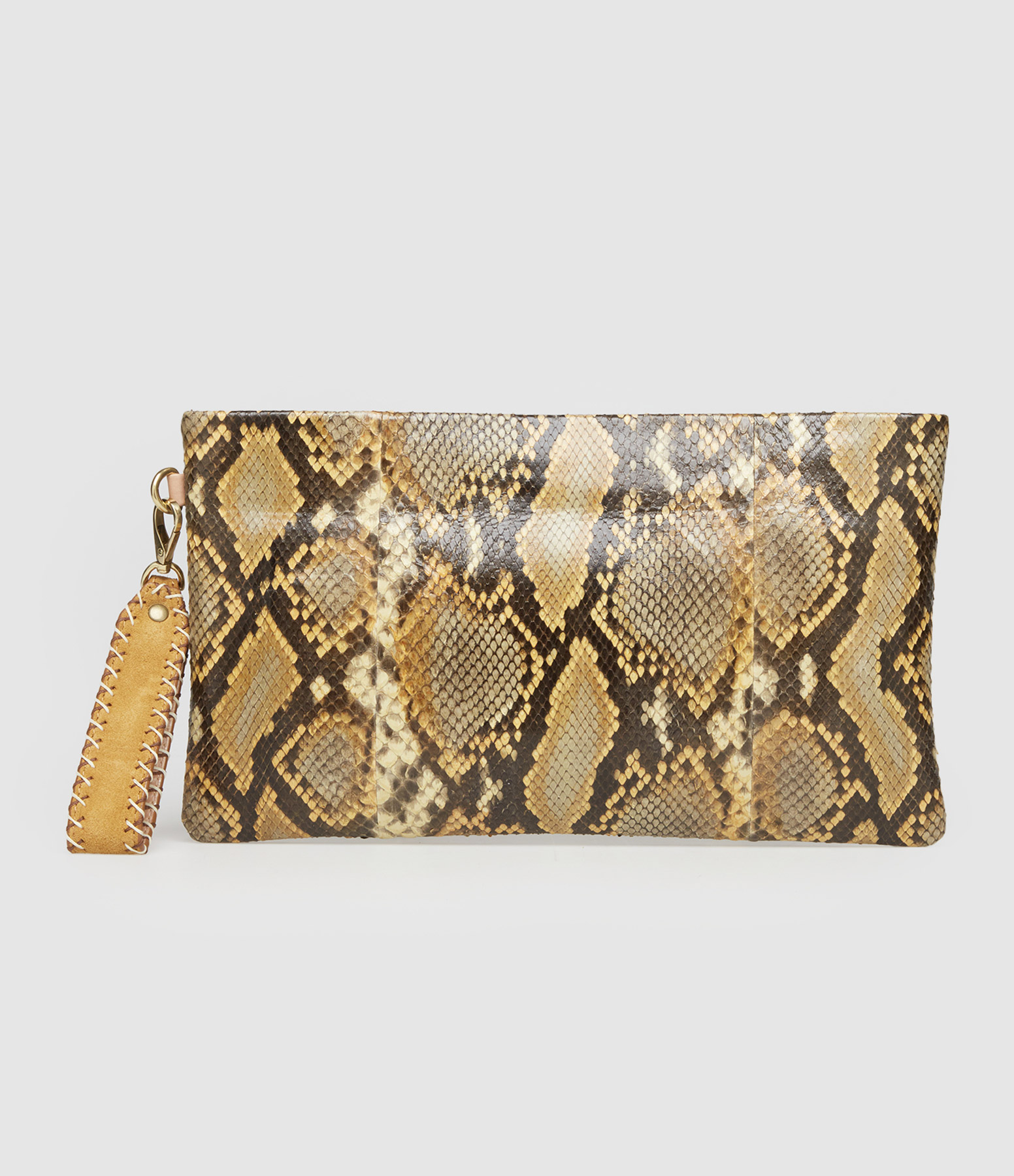 CLARIS VIROT - Pochette Lou Python Desert