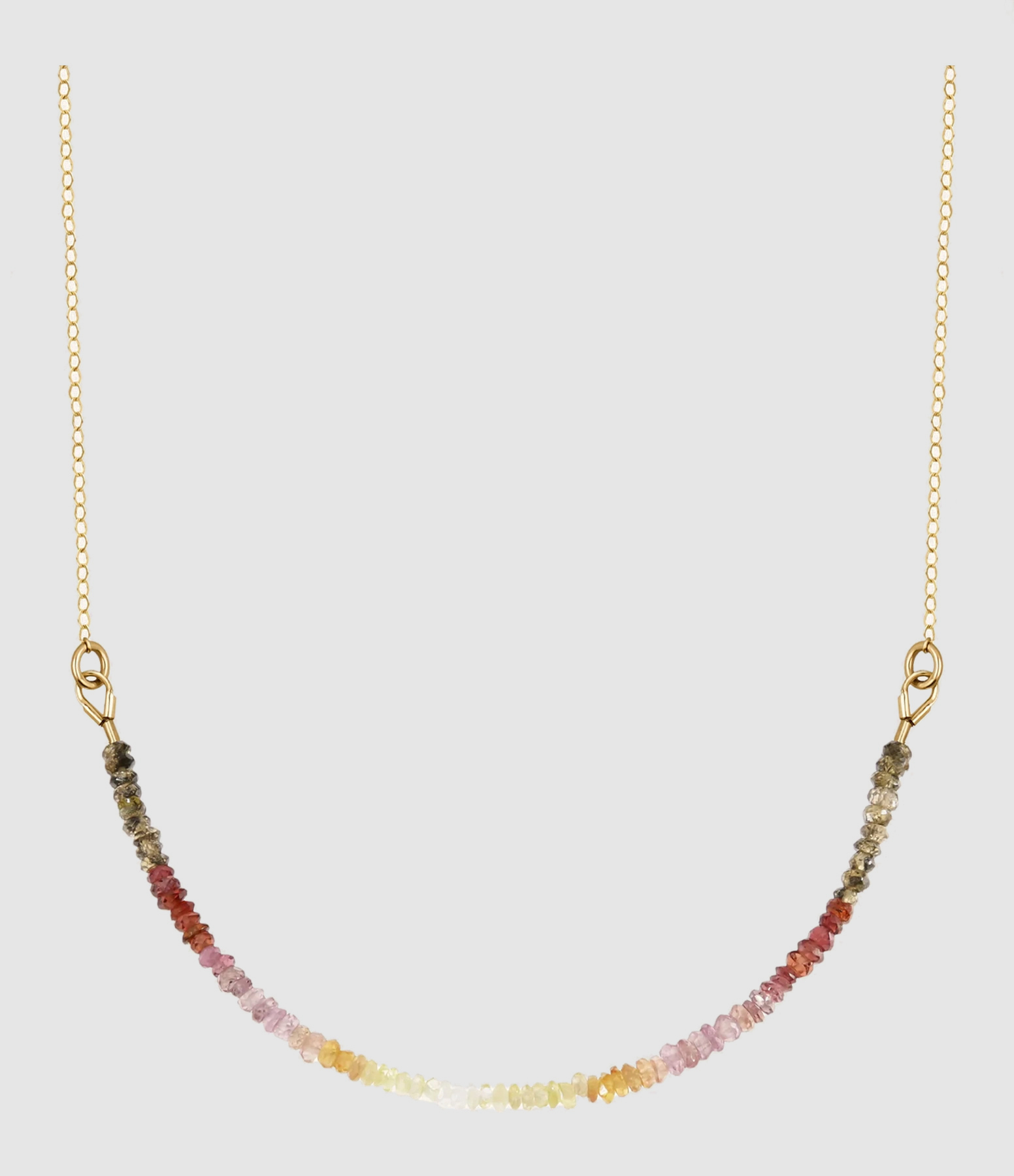 ATELIER PAULIN - Collier Chaîne Fauve Gold Filled Saphir