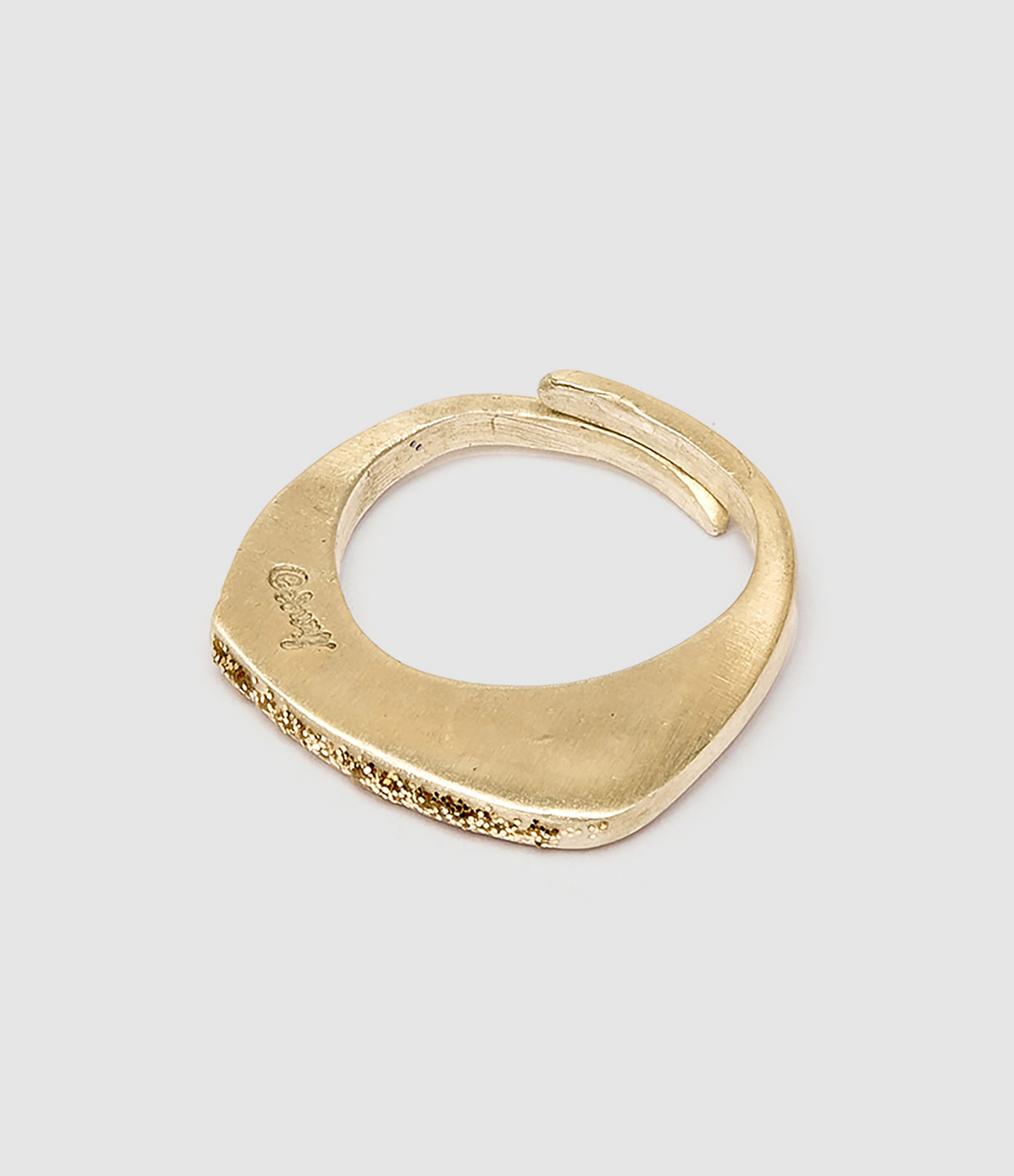 LSONGE - Bague Éclat Premium Argent Doré Émail