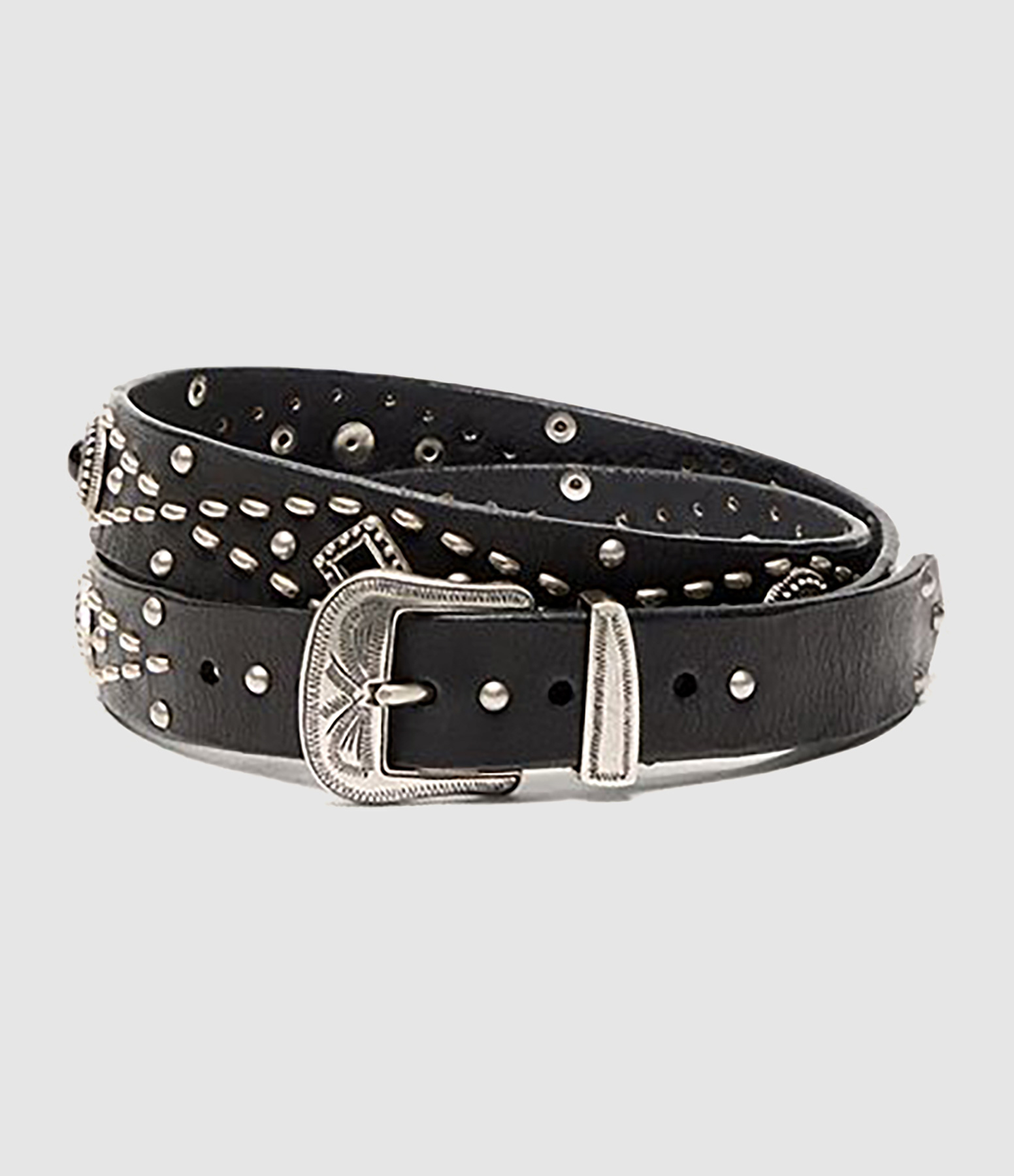GOLDEN GOOSE - Ceinture Cruz Black