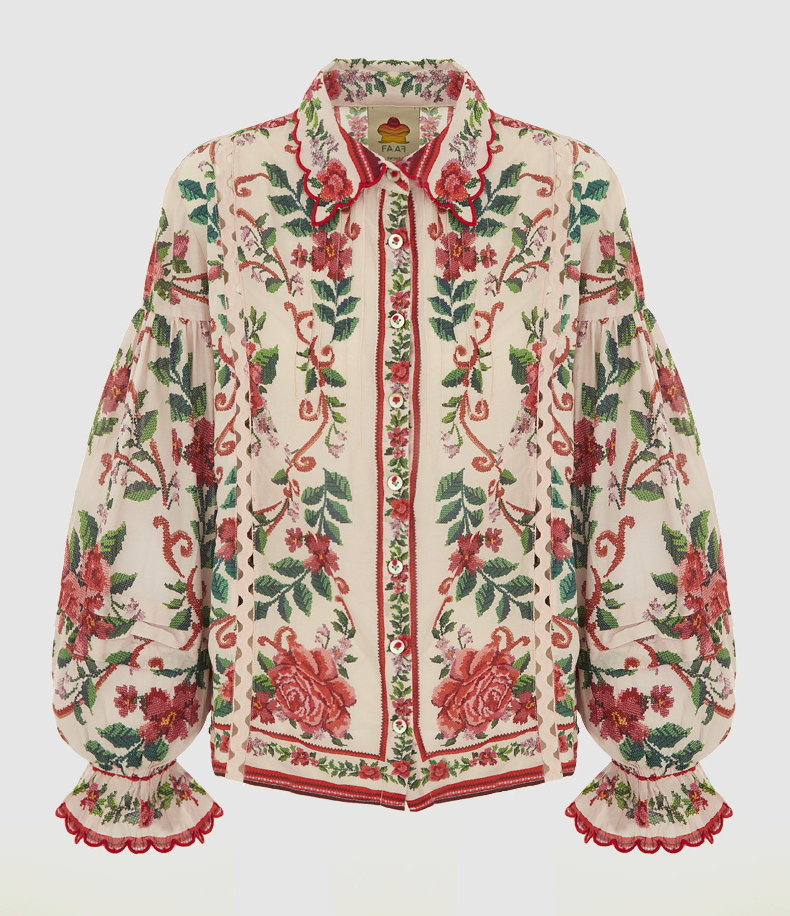 FARM RIO - Chemise Flower Tapestry Pink