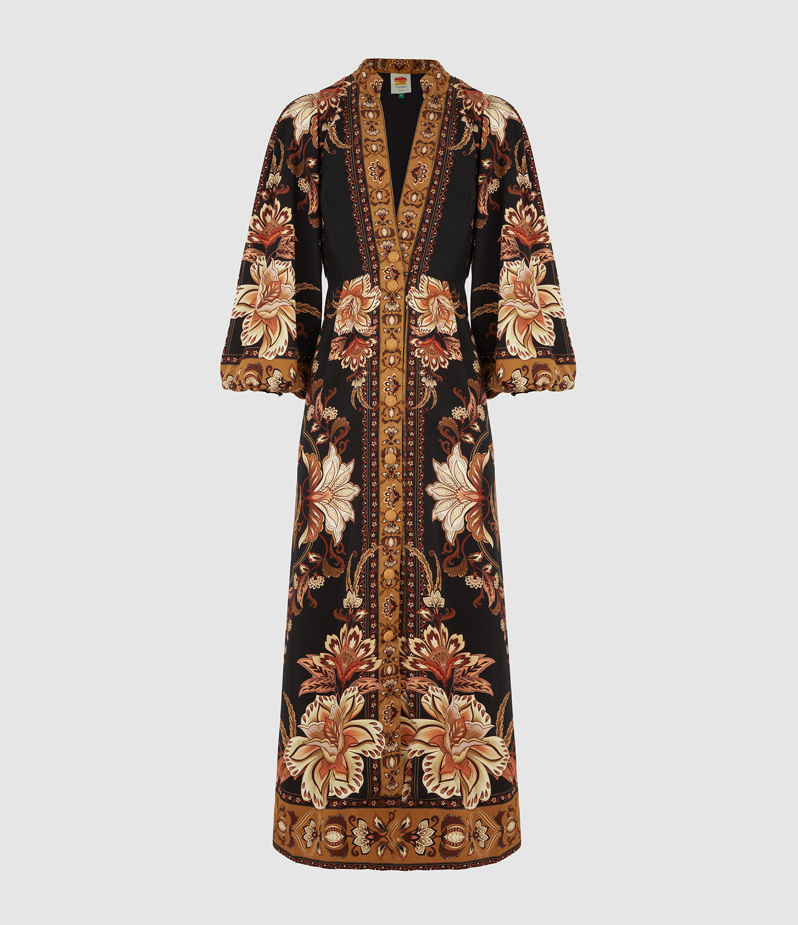 FARM RIO - Robe Majestic Garden Black