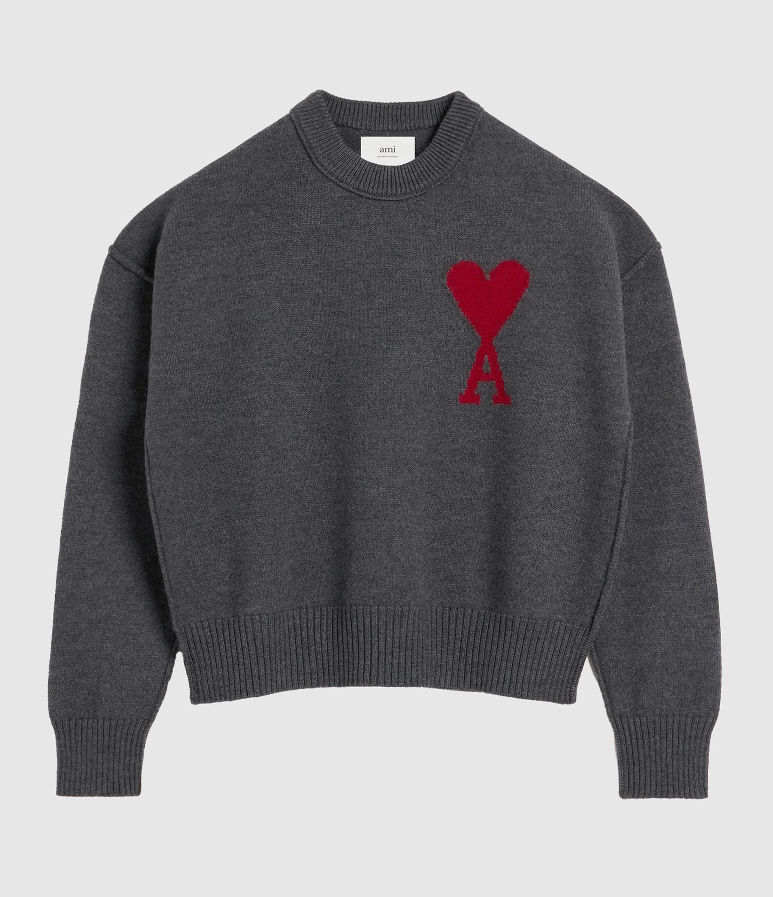 AMI PARIS - Pull Col Rond Adc Laine Multicolore
