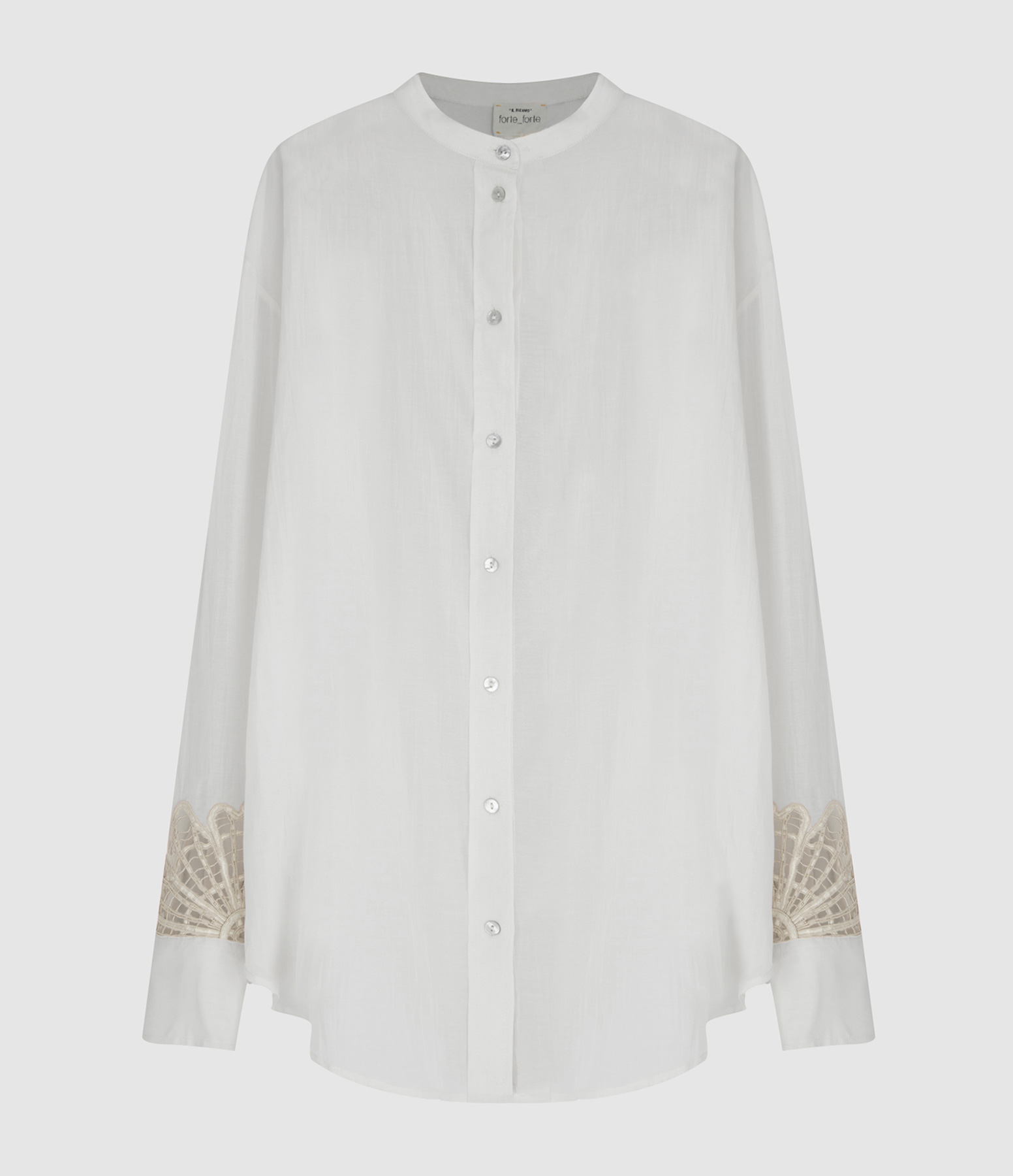 FORTE_FORTE - Chemise Botanical Flower Embroidery Giglio