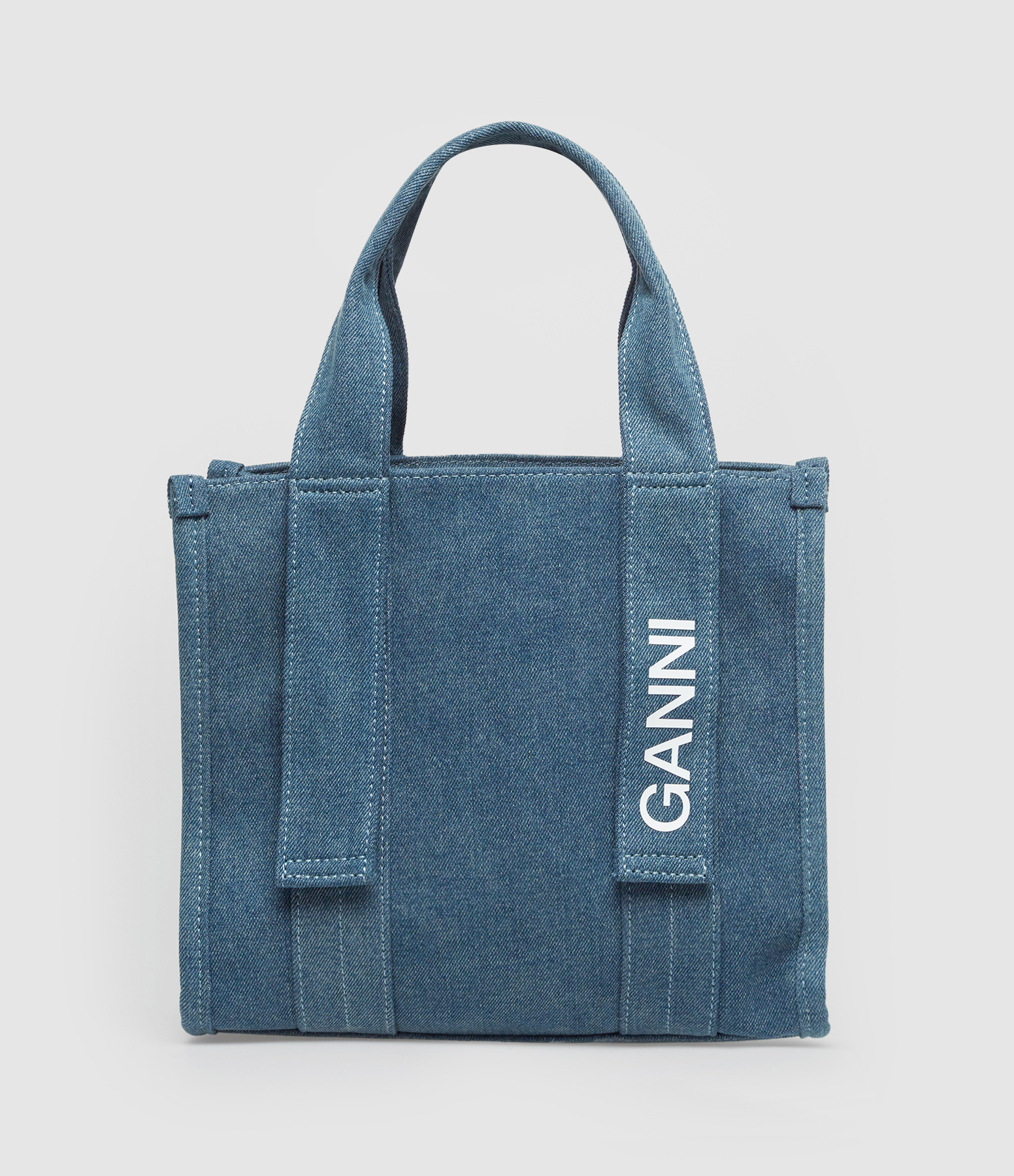 GANNI - Sac à Main Tote Bag S Recycled Tech Denim