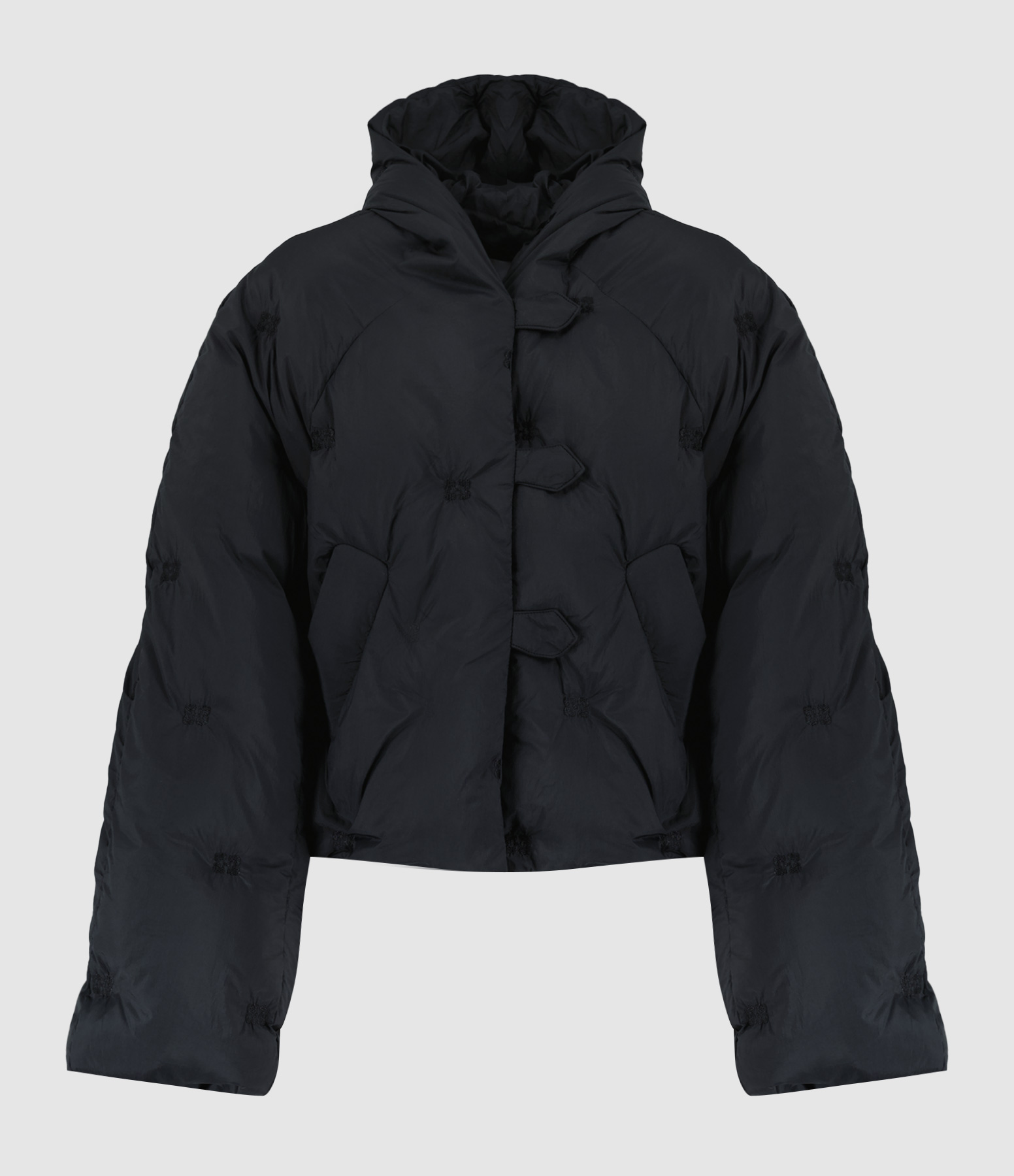 GANNI - Doudoune Nylon Tech Black