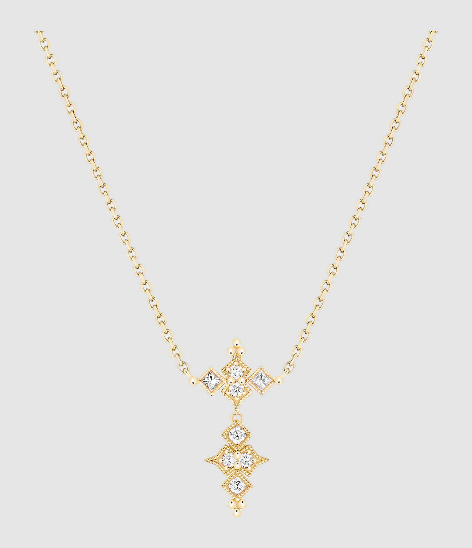 STONE PARIS - Collier Glitter Diamants Or Jaune