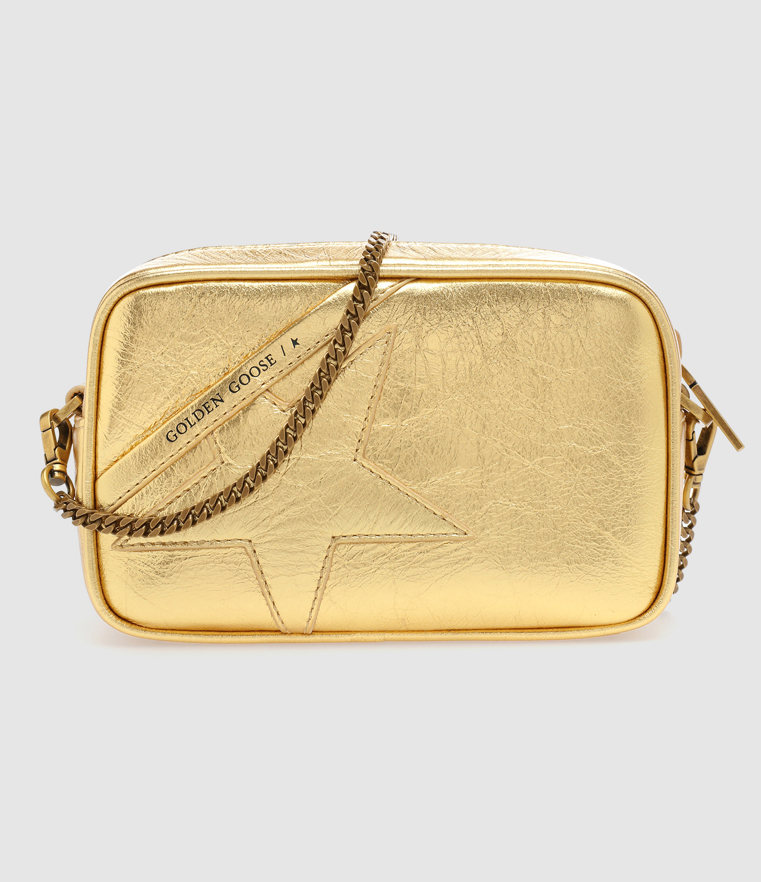 GOLDEN GOOSE - Mini Sac Star Doré