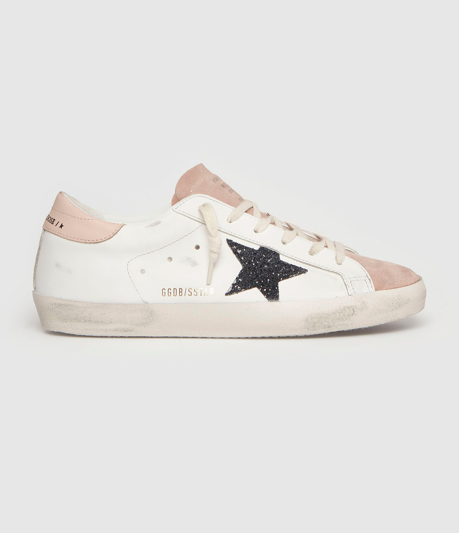 GOLDEN GOOSE - Baskets Woman Super Star Milk/Pink/Dark Blue