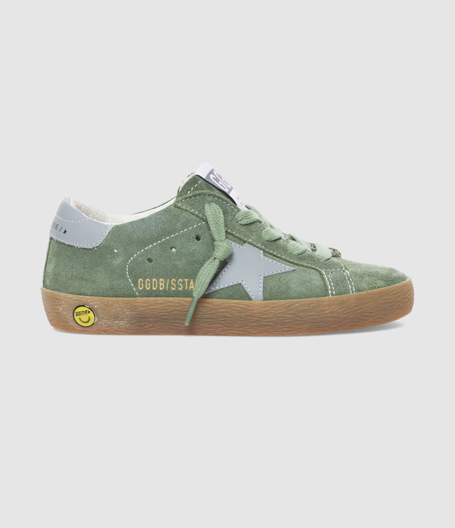 GOLDEN GOOSE - Baskets Super-Star Green Light Blue