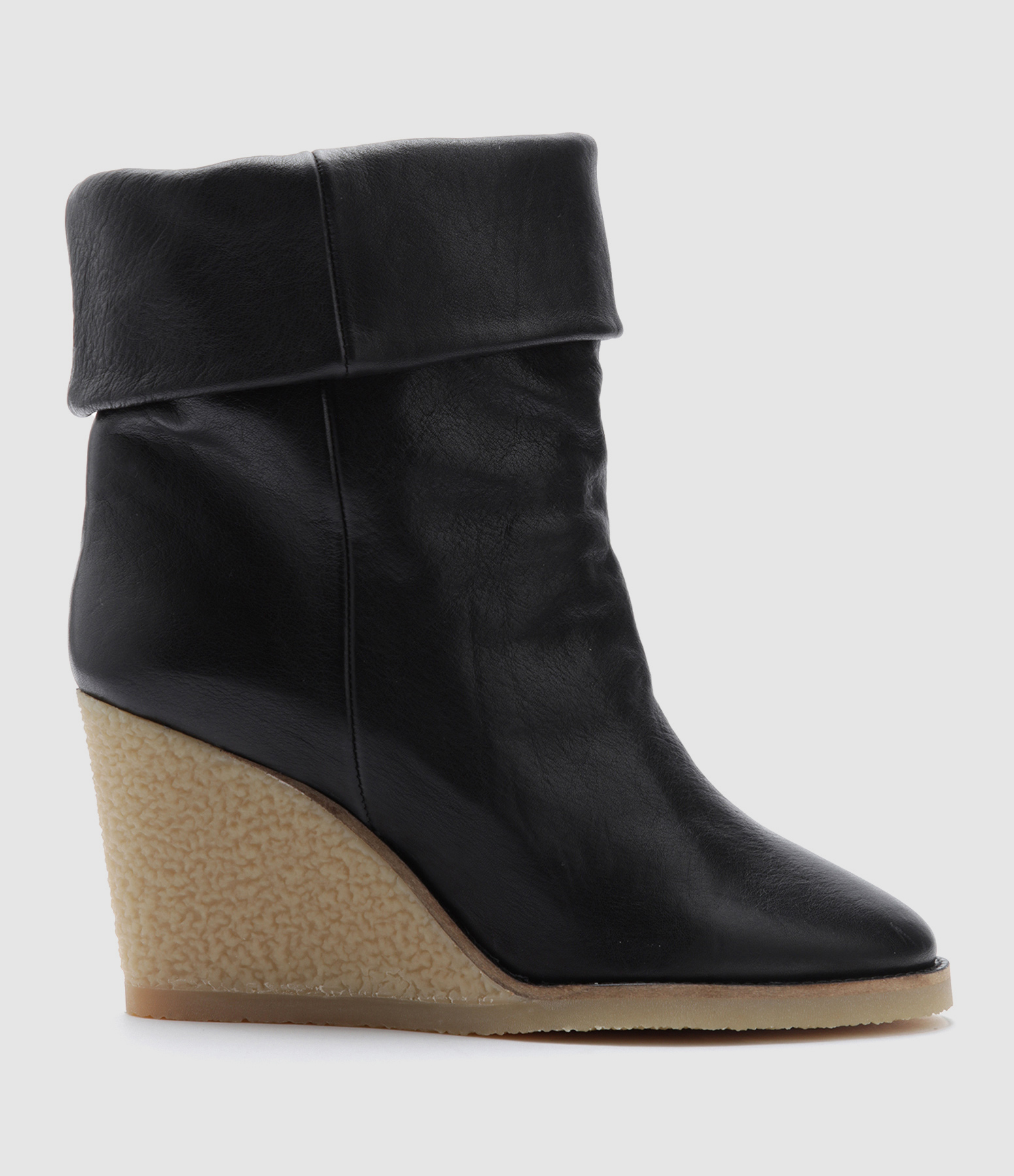ISABEL MARANT - Bottines Totam Cuir de Veau Noir