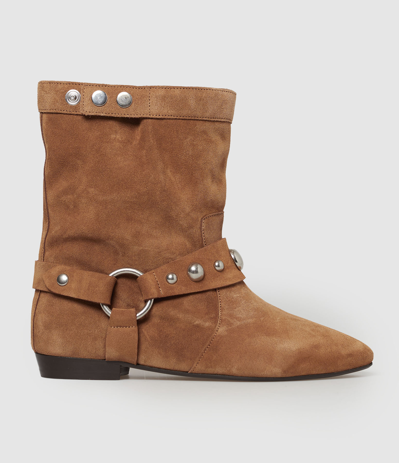ISABEL MARANT - Boots Stania Cuir Marron
