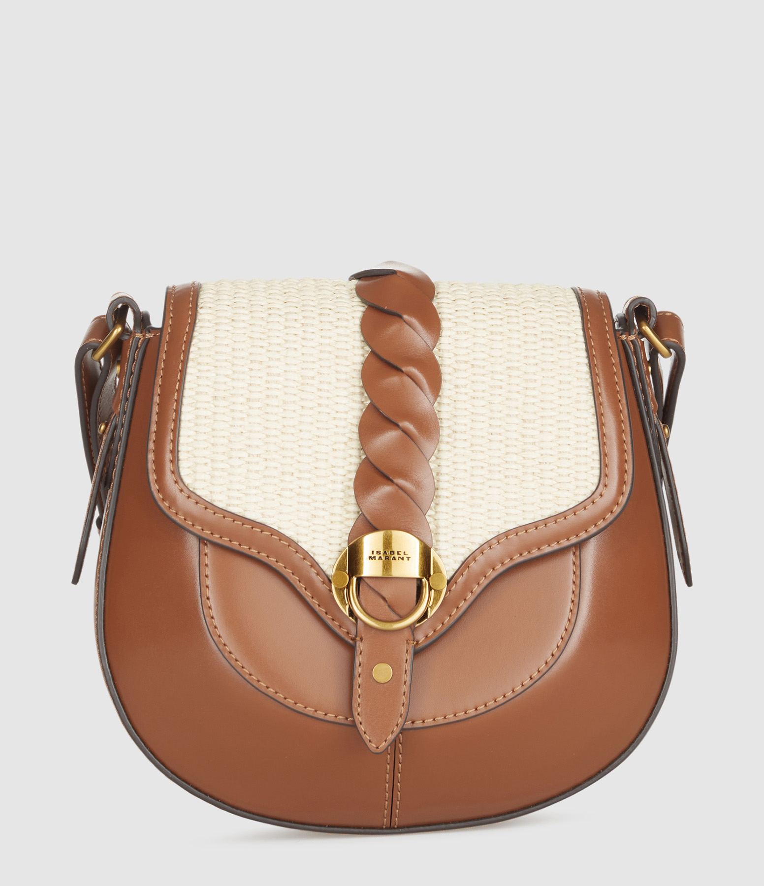 ISABEL MARANT - Porte Epaule Altay Small Cognac Natural