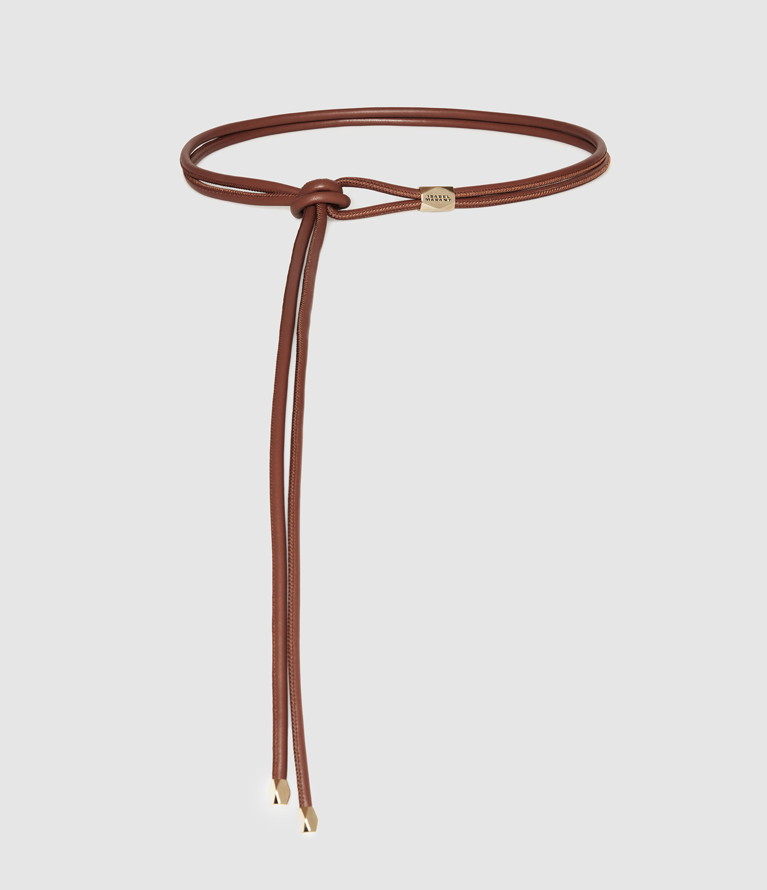 ISABEL MARANT - Ceinture Silvia Cognac Gold