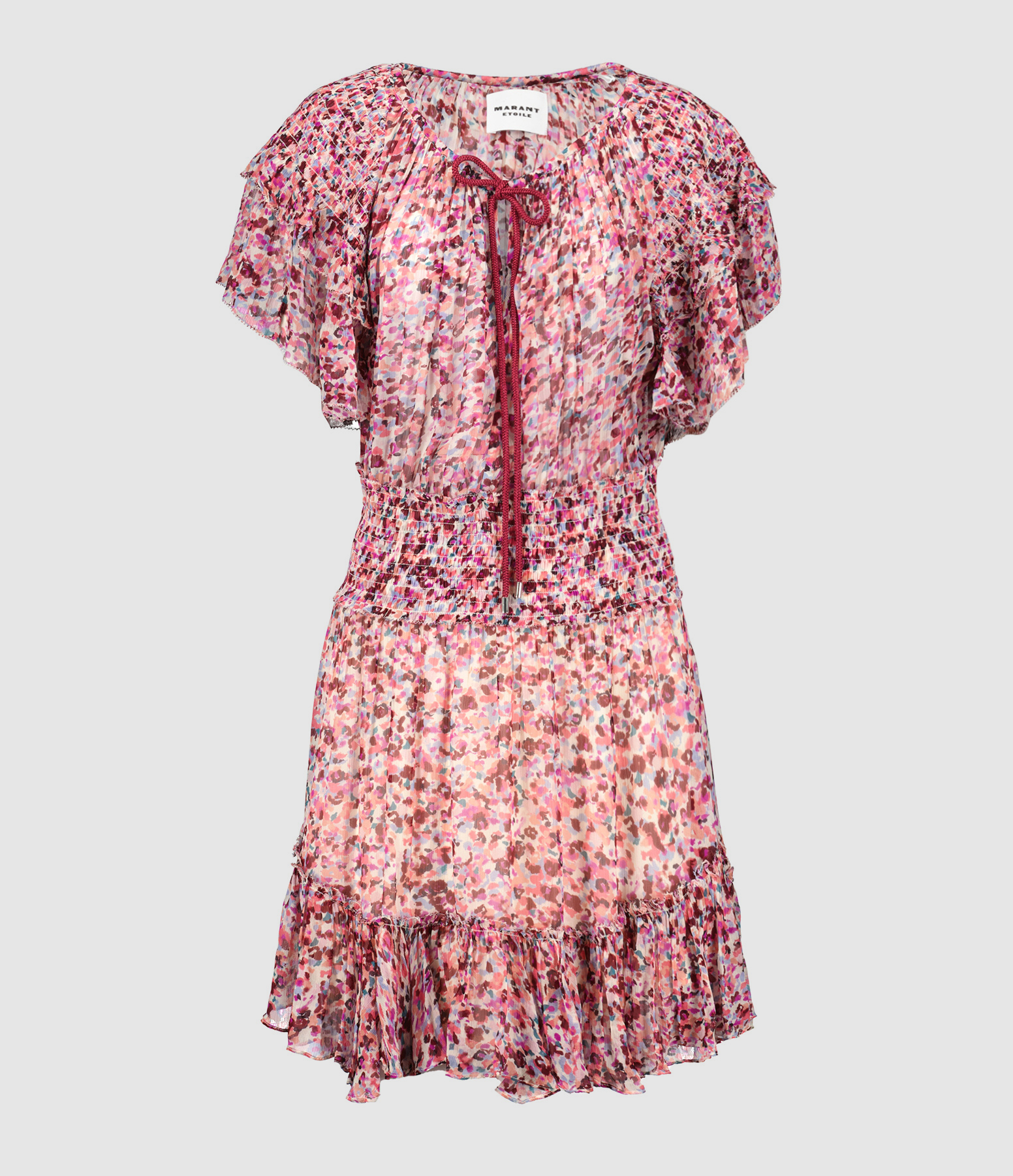 ISABEL MARANT ÉTOILE - Robe Florise Framboise Écru