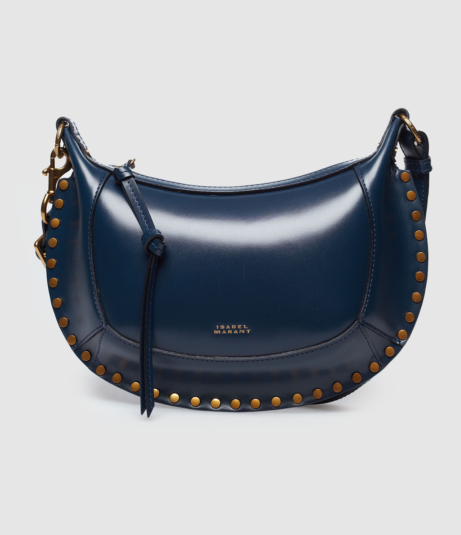 ISABEL MARANT - Sac Oskan Moon Cuir Bleu