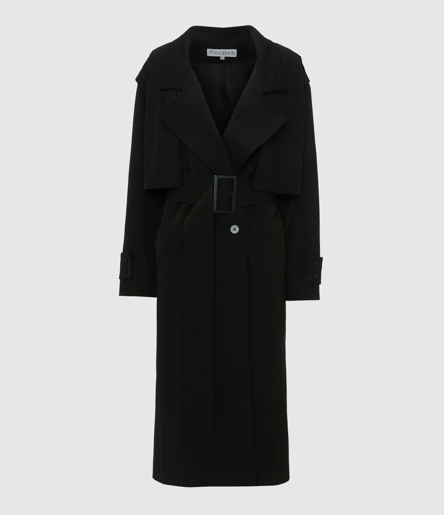 JW ANDERSON - Manteau Longline Trench Black