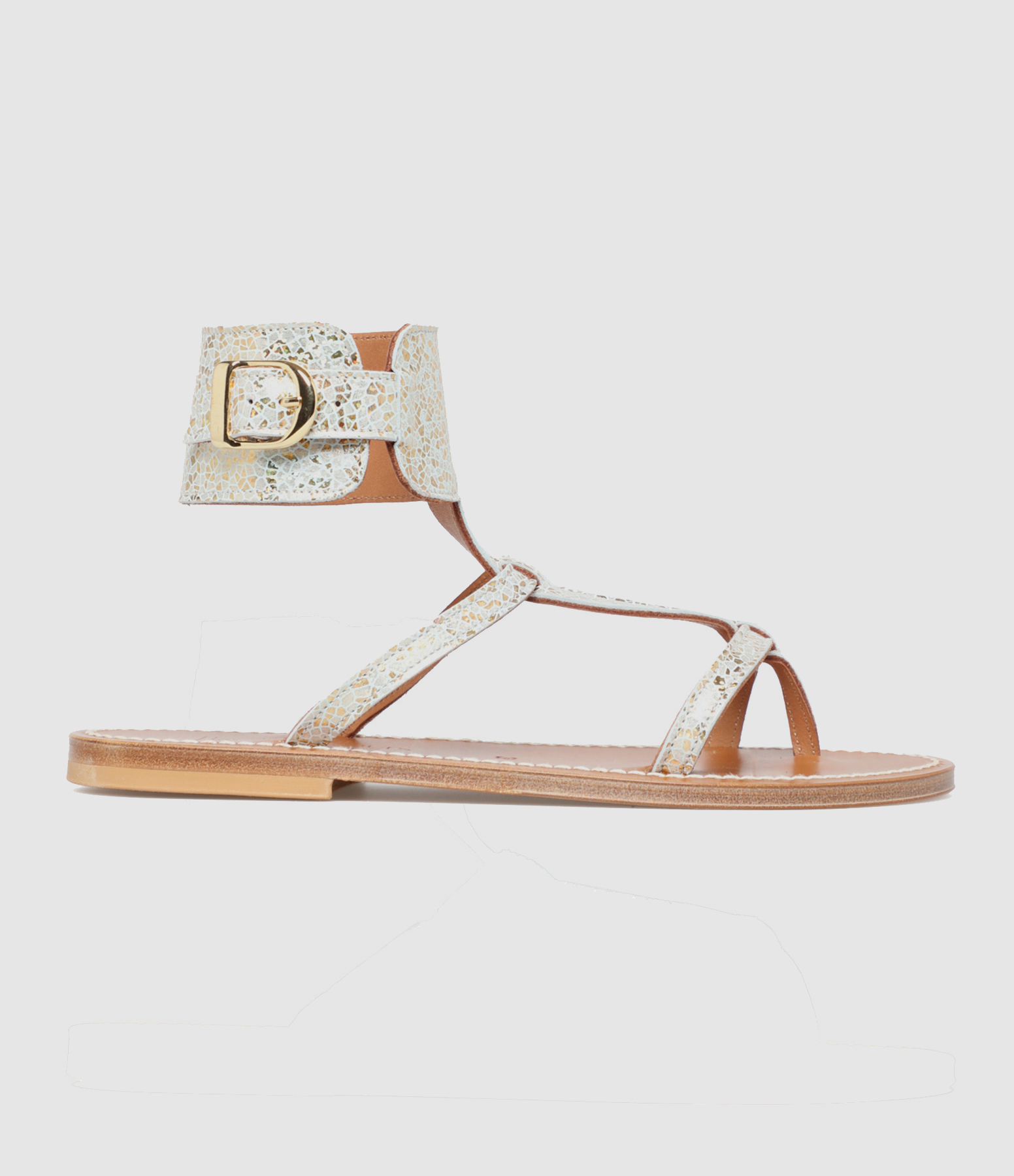 K.JACQUES - Sandales Caravelle Cuir Batura Platine