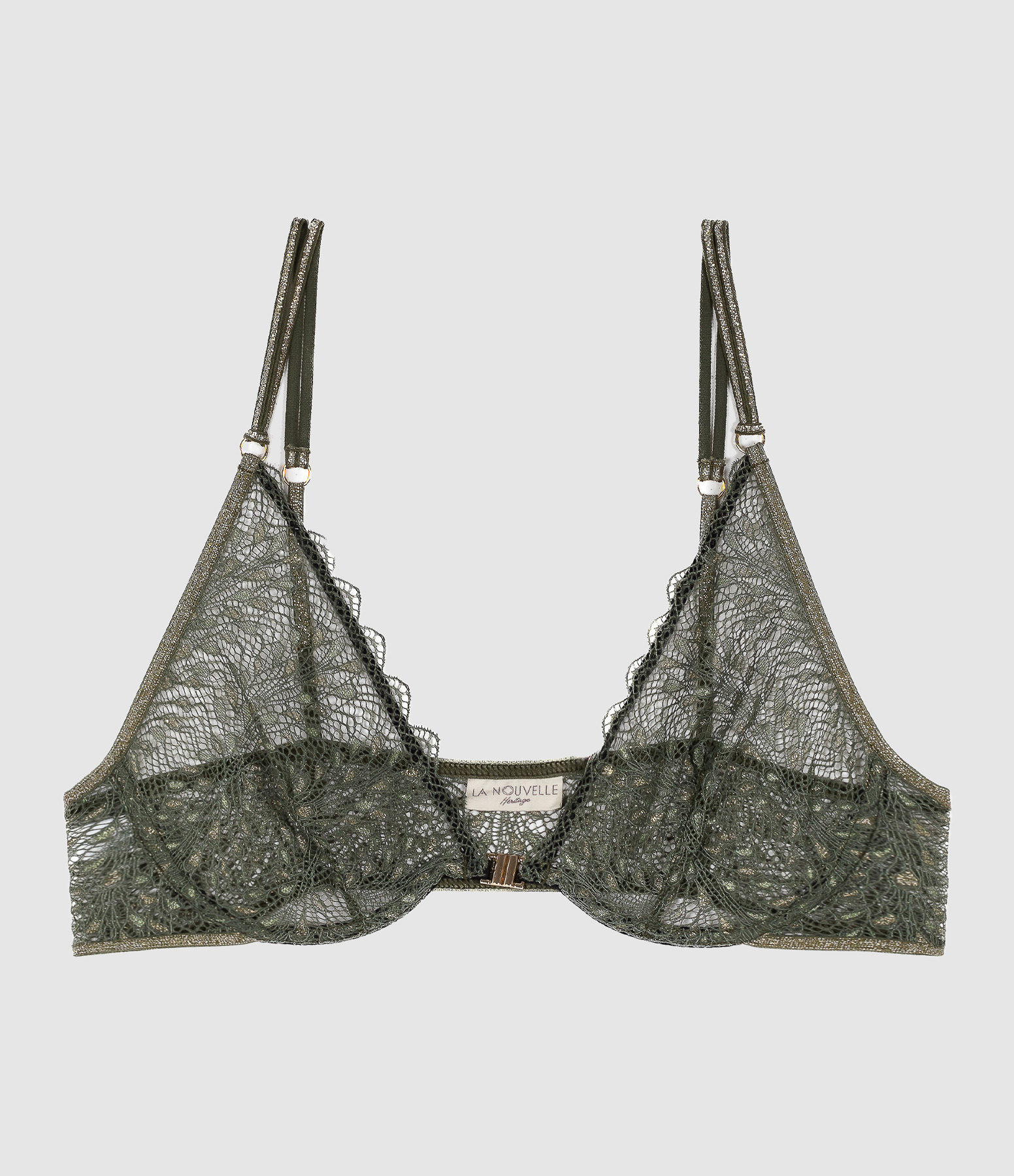 LA NOUVELLE - Soutien Gorge Méryl Kaki Lace