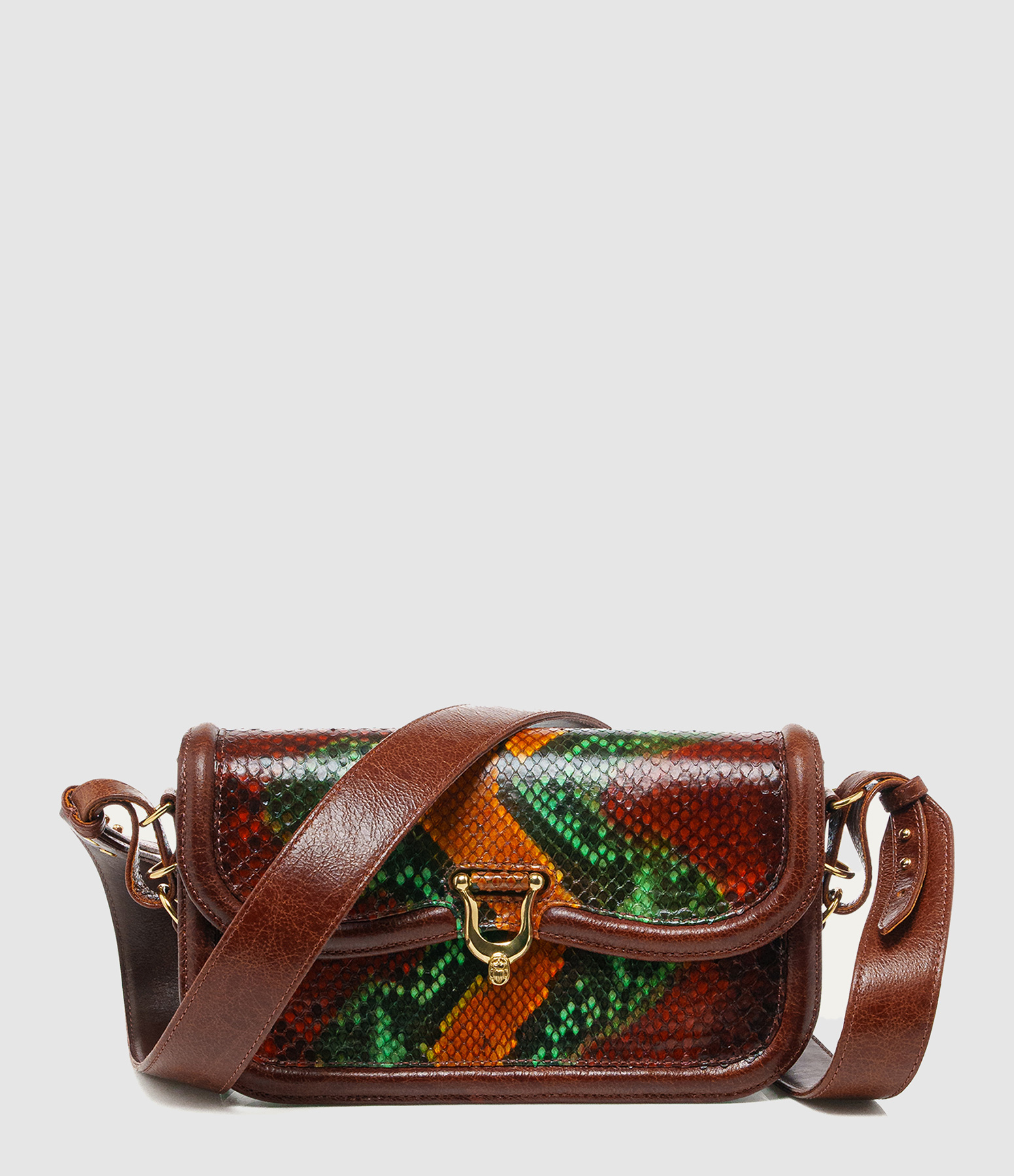 CLARIS VIROT - Sac Manon Baguette Python Oasis