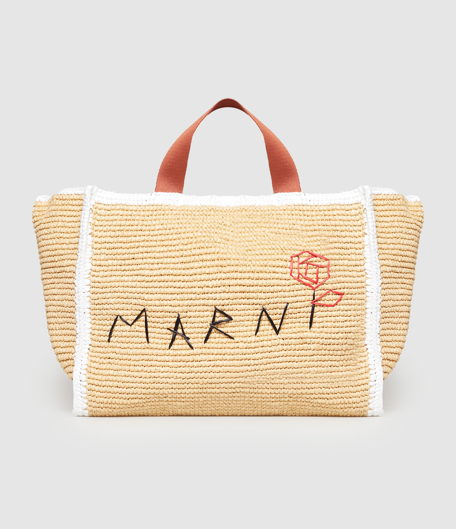 MARNI - Sac Natural/White/Rust