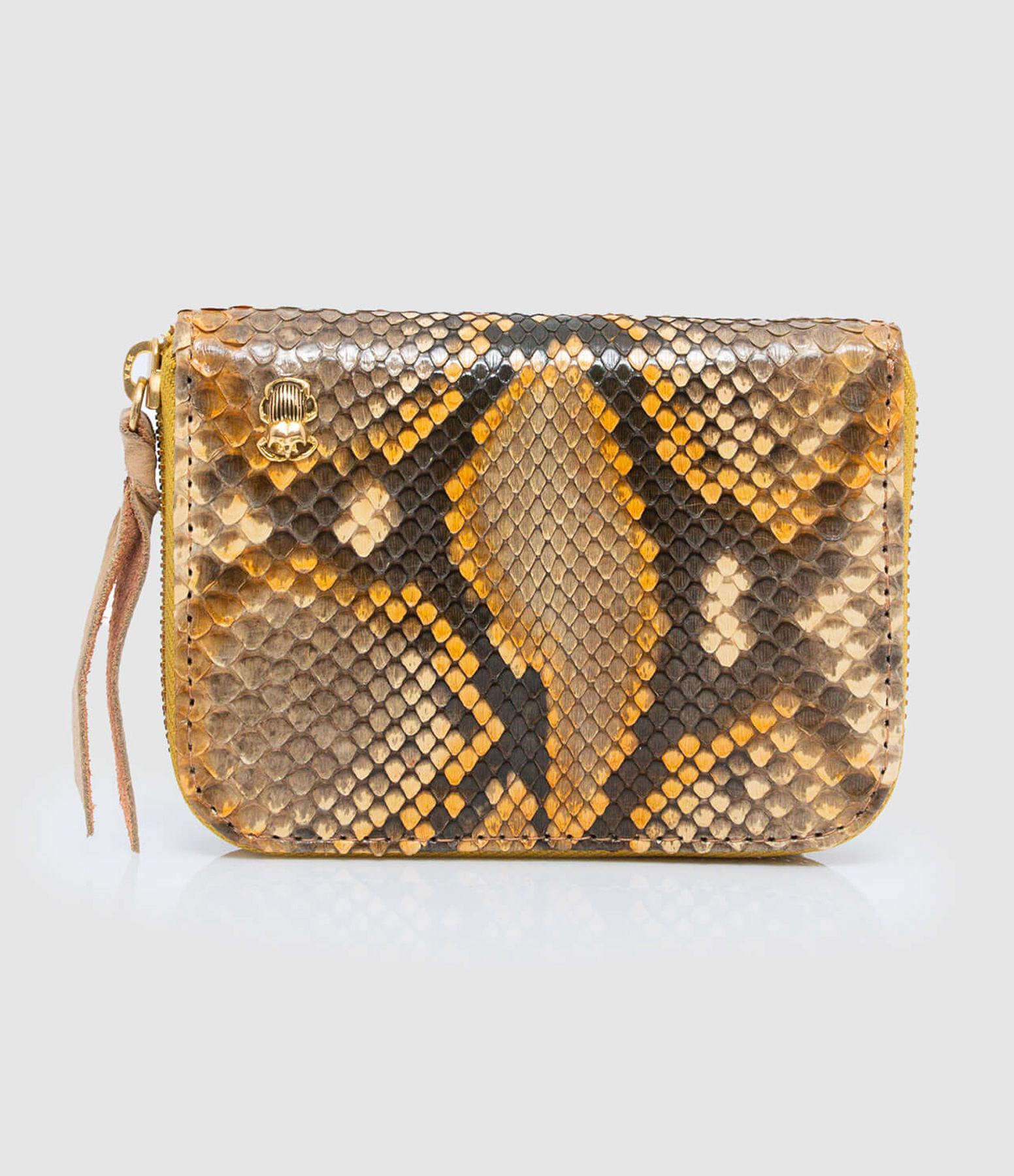 CLARIS VIROT - Portefeuille Mini Bob Python Desert