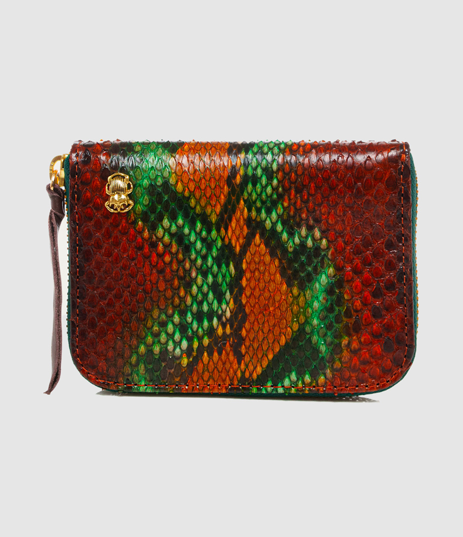CLARIS VIROT - Portefeuille Mini Bob Python Oasis
