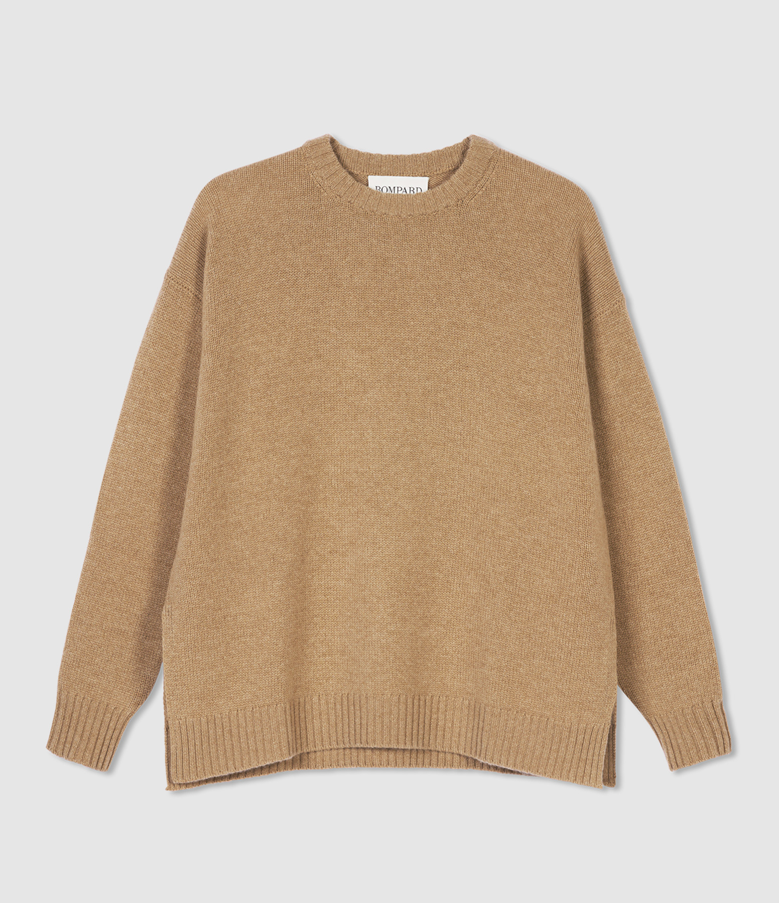 ERIC BOMPARD - Pull Col Rond Ample Caramel