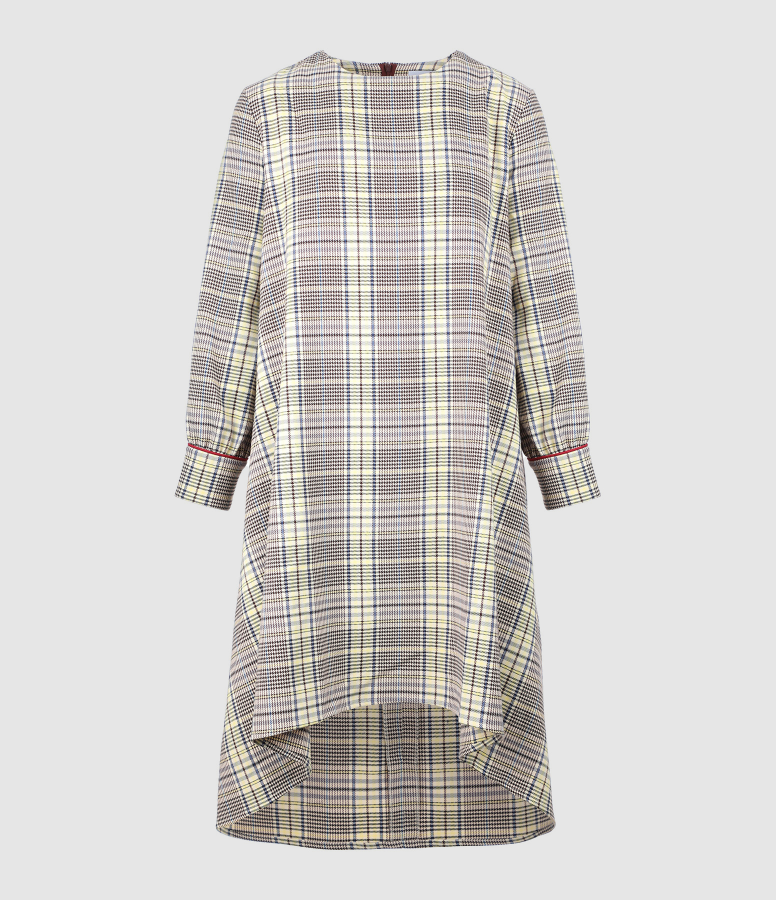 MODETROTTER - Robe Rosline Imprimé Gabao Beige