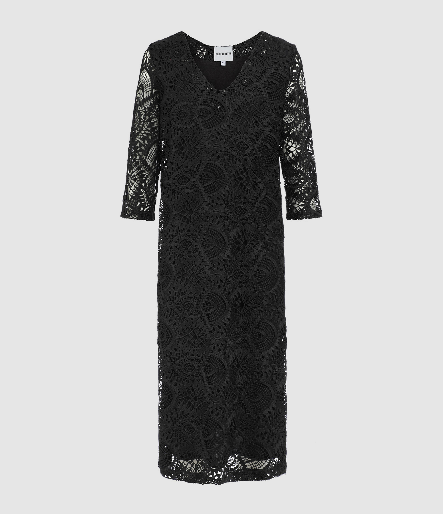 MODETROTTER - Robe Roxane Imprimé Tolki Noir