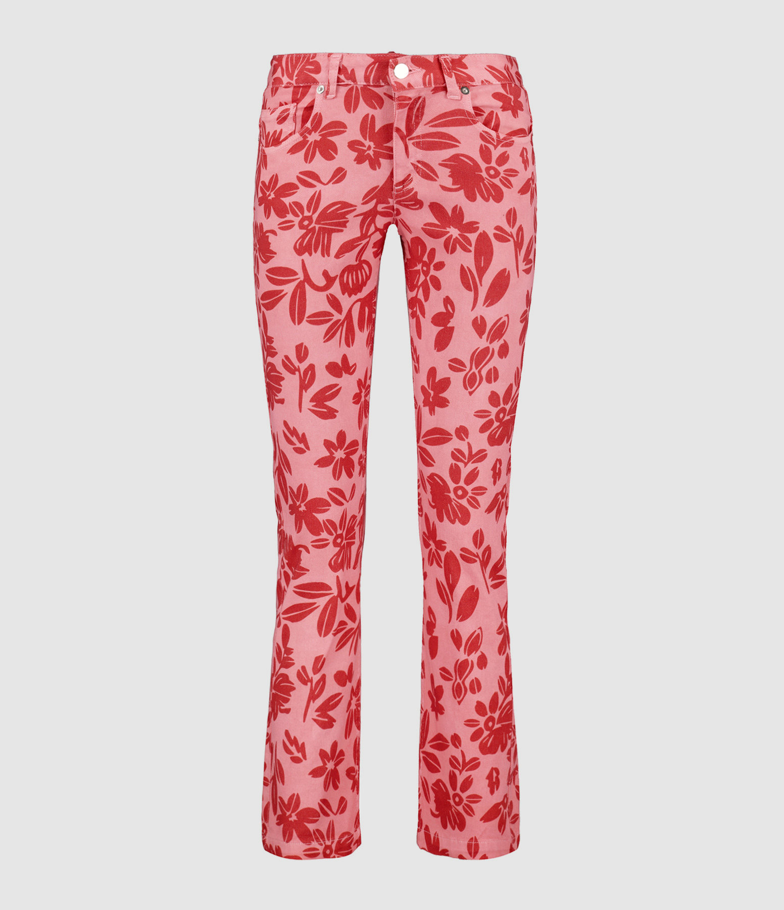 MODETROTTER - Pantalon Elias Fokis Coton Imprimé Rouge