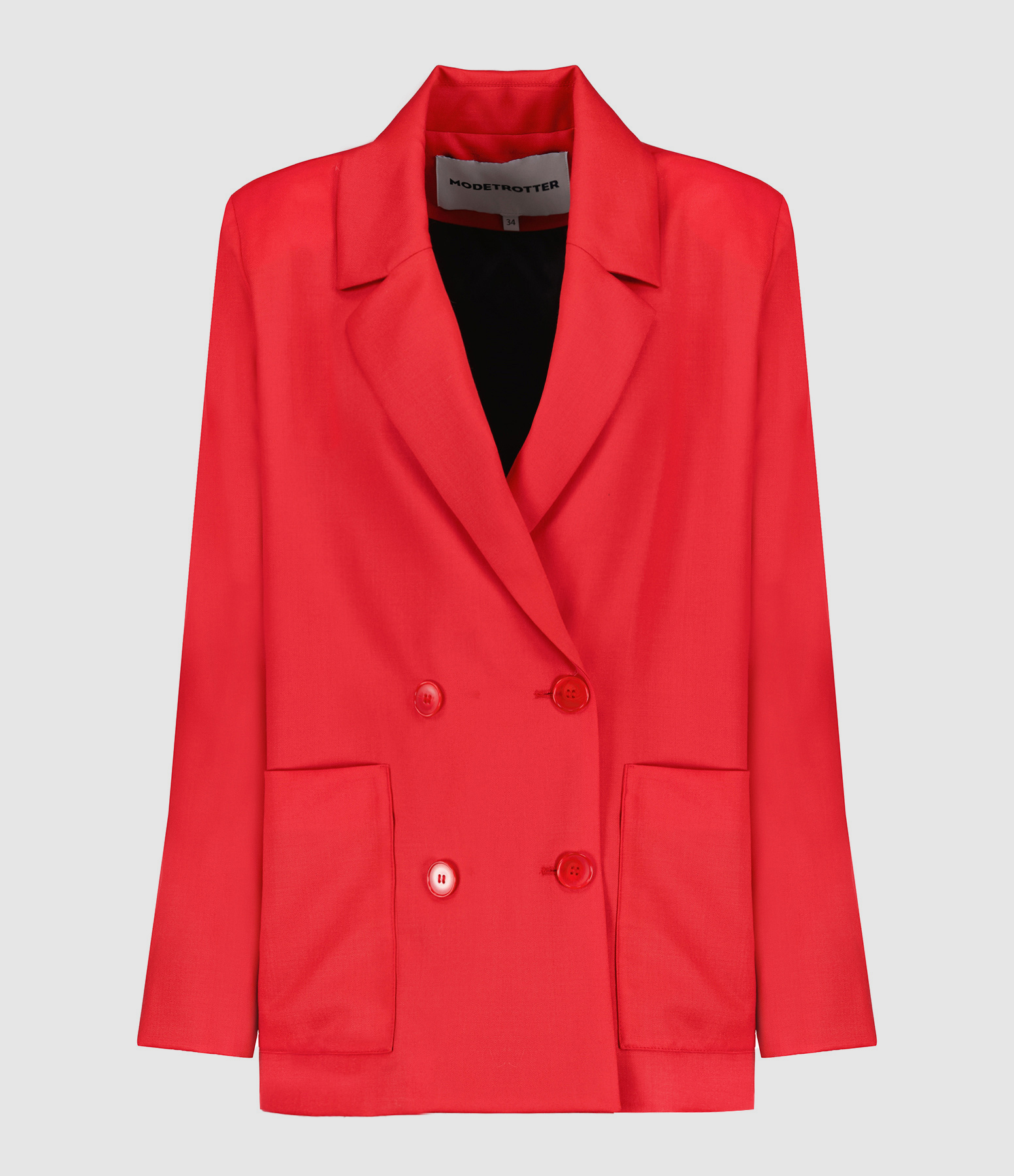 MODETROTTER - Veste Mariana Thorens Laine Rouge