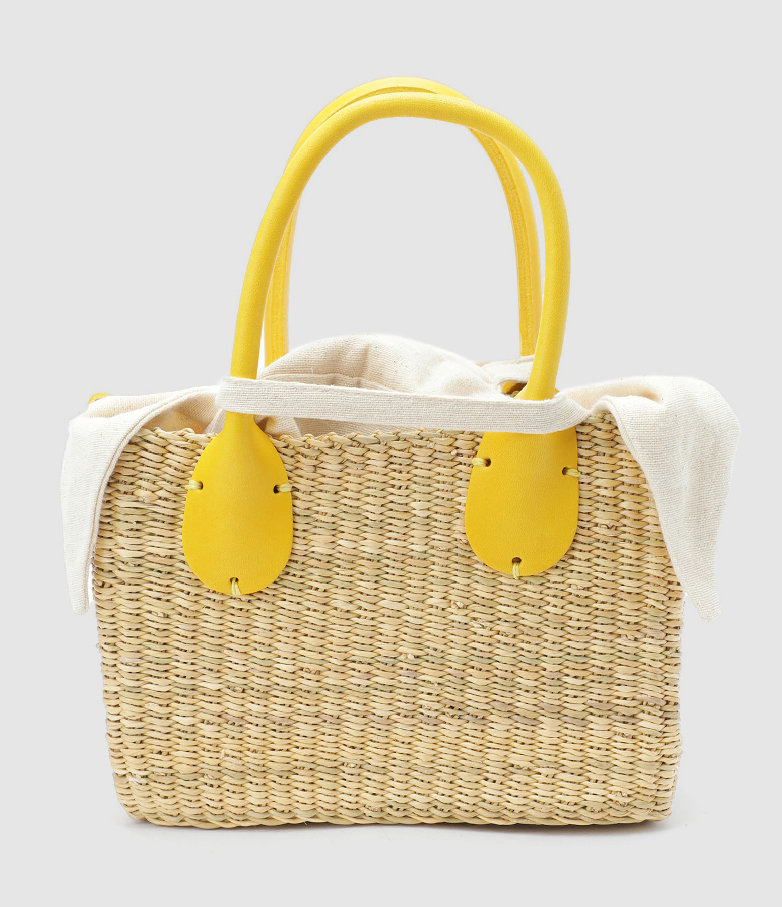 MUUN - Panier Charles Naturel Jaune