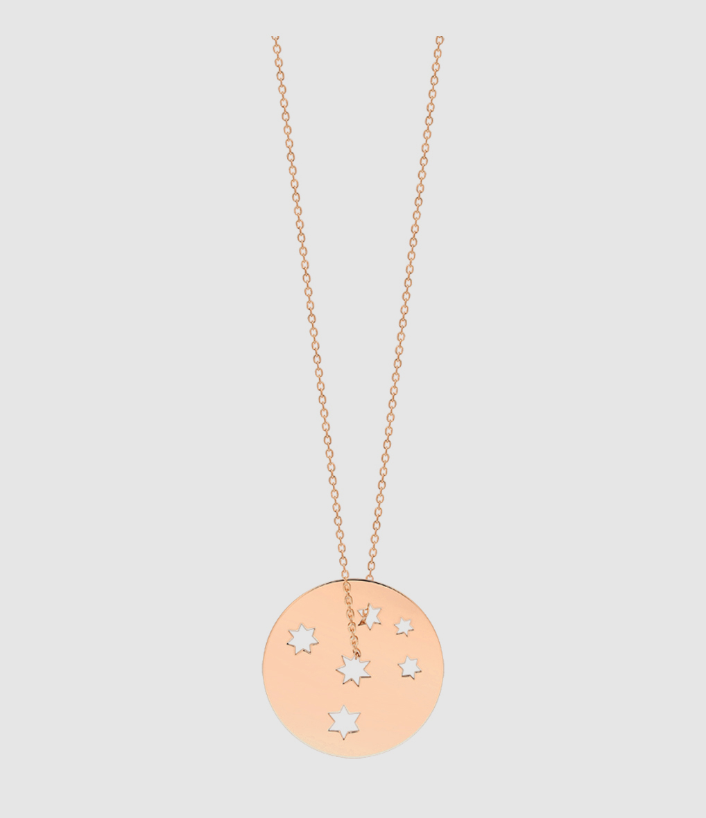 GINETTE_NY - Collier Milky Way Disc Or Rose