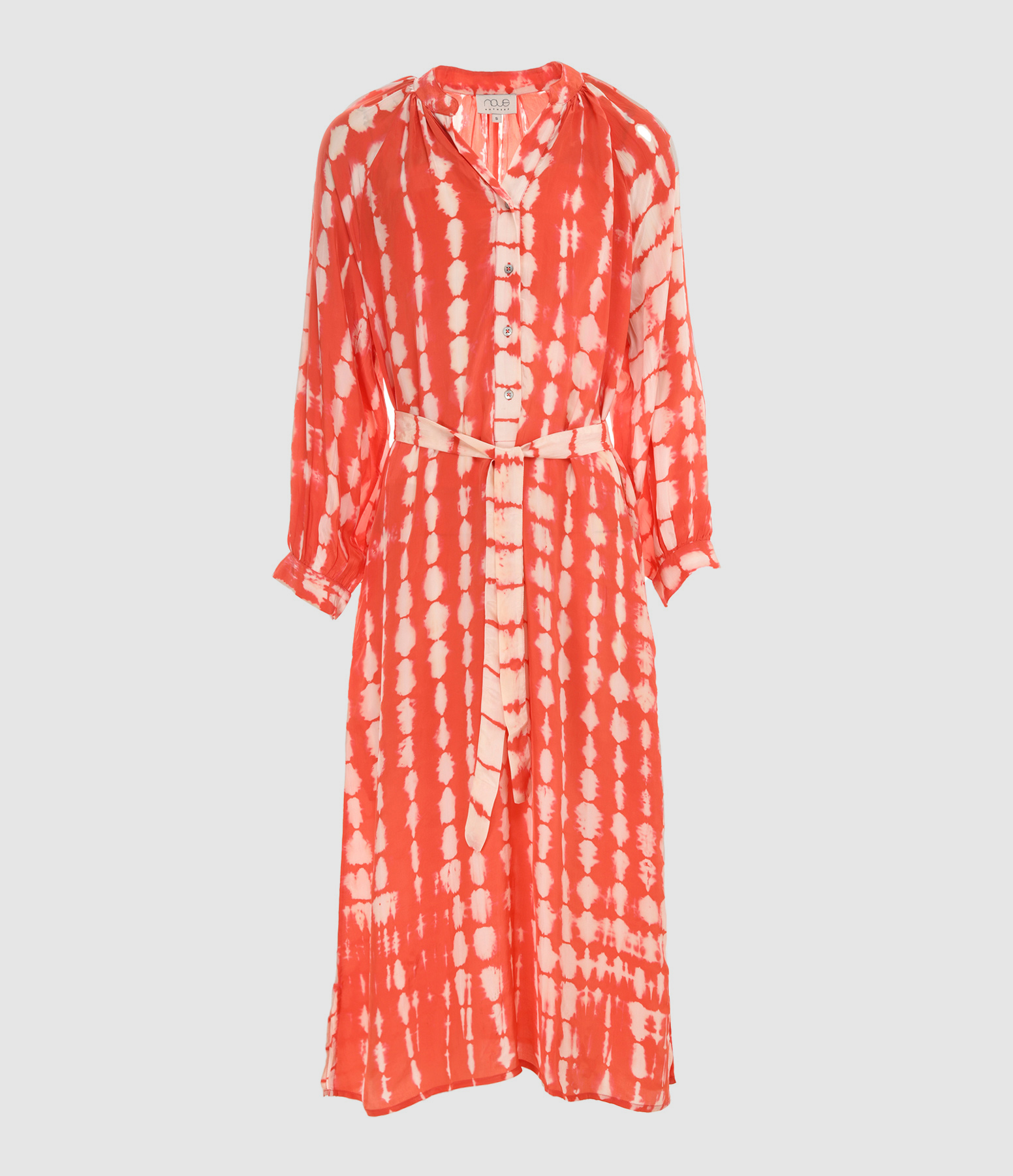 NOUS - Robe Nicole Diamonds Soie Papaye