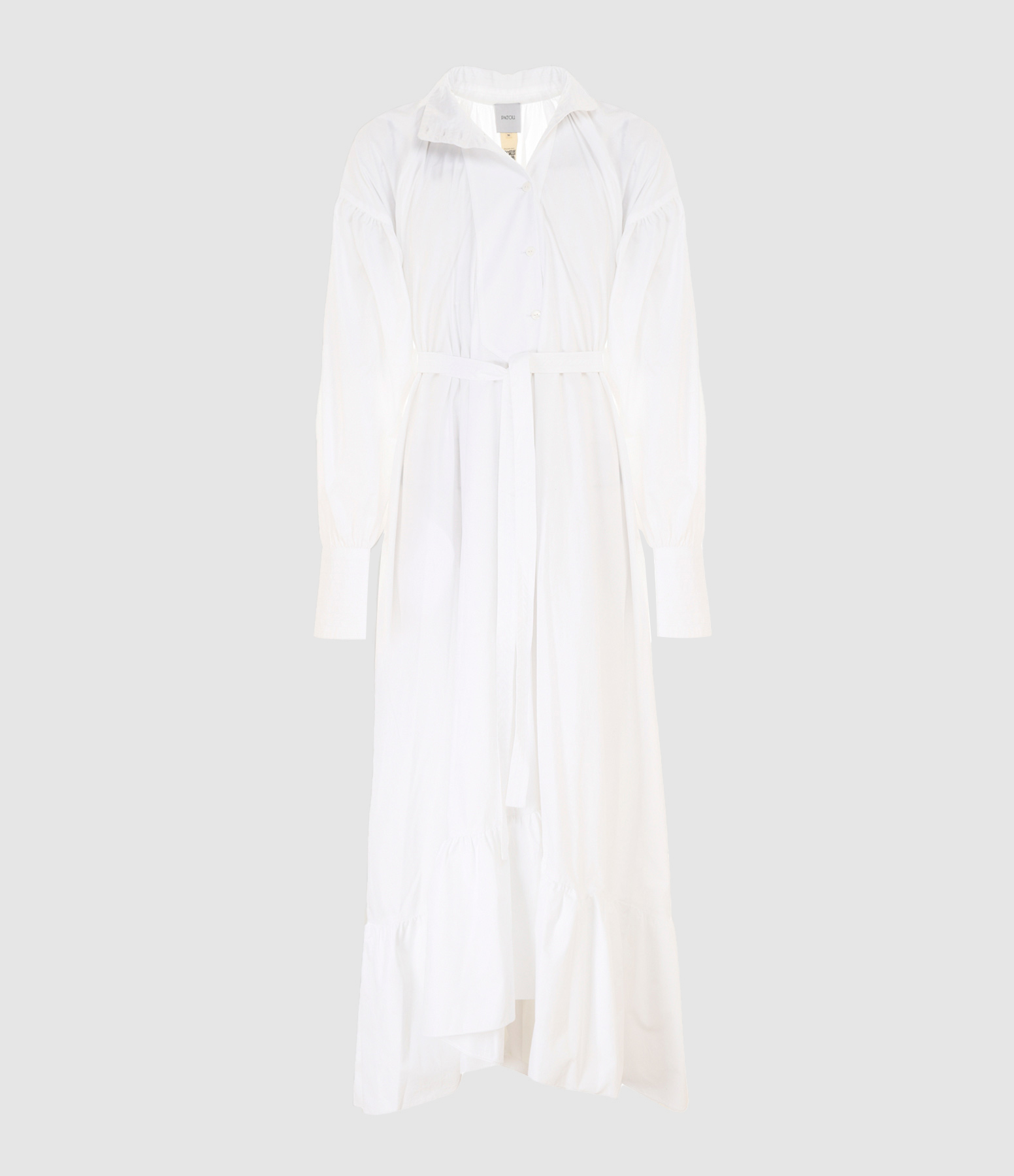 PATOU - Robe Longue Painter Coton Blanc