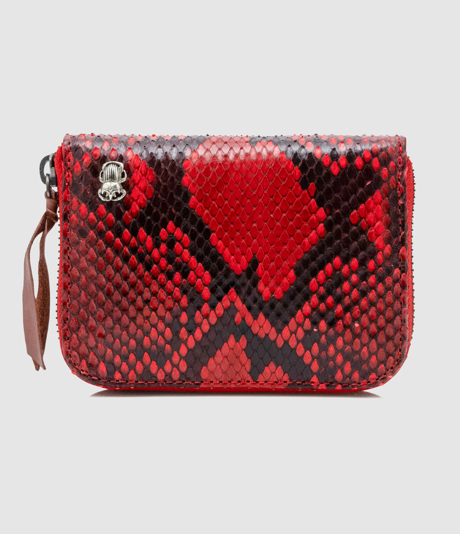 CLARIS VIROT - Portefeuille Python Mini Bob Rubis