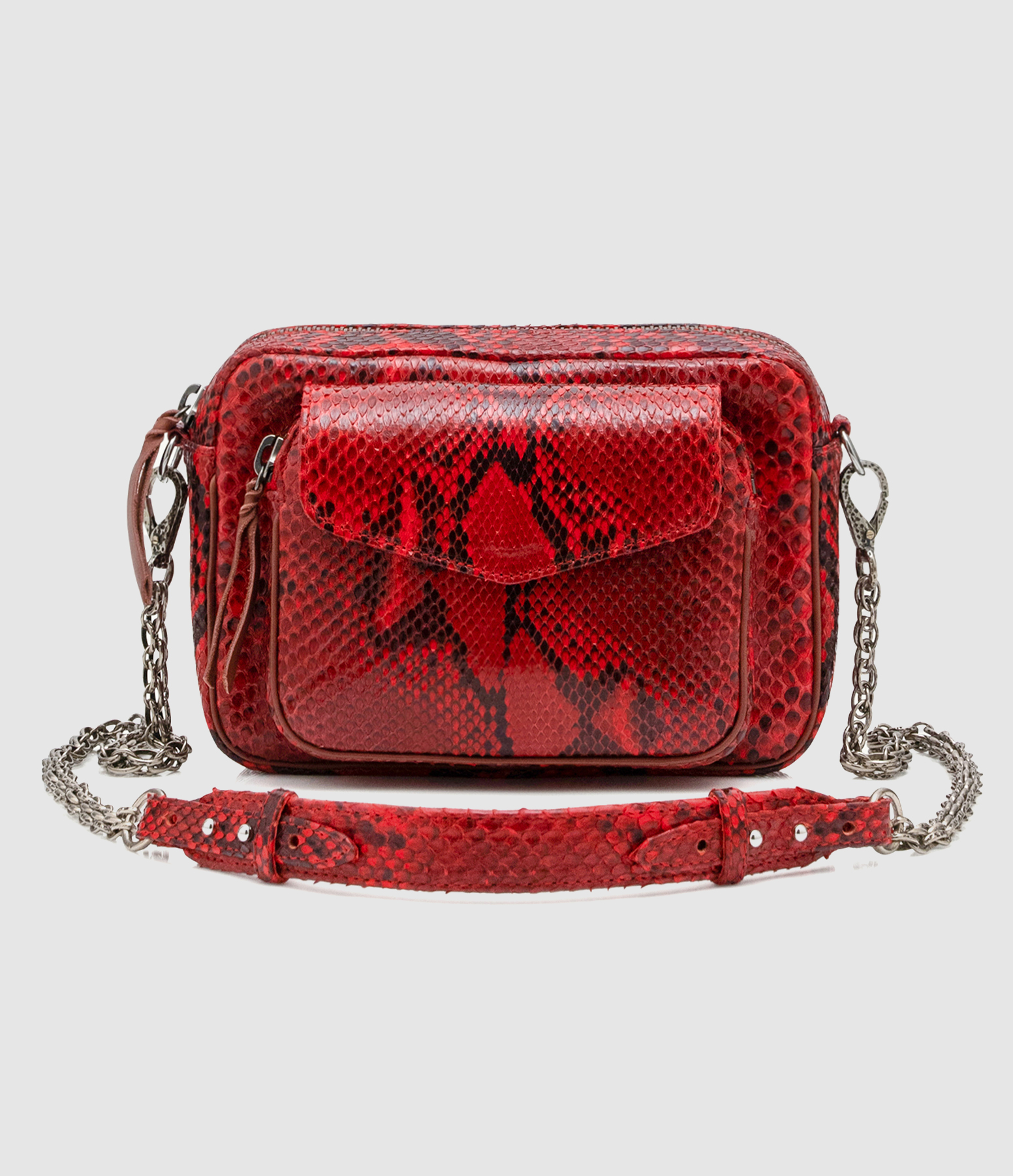CLARIS VIROT - Sac Python Charly Rubis
