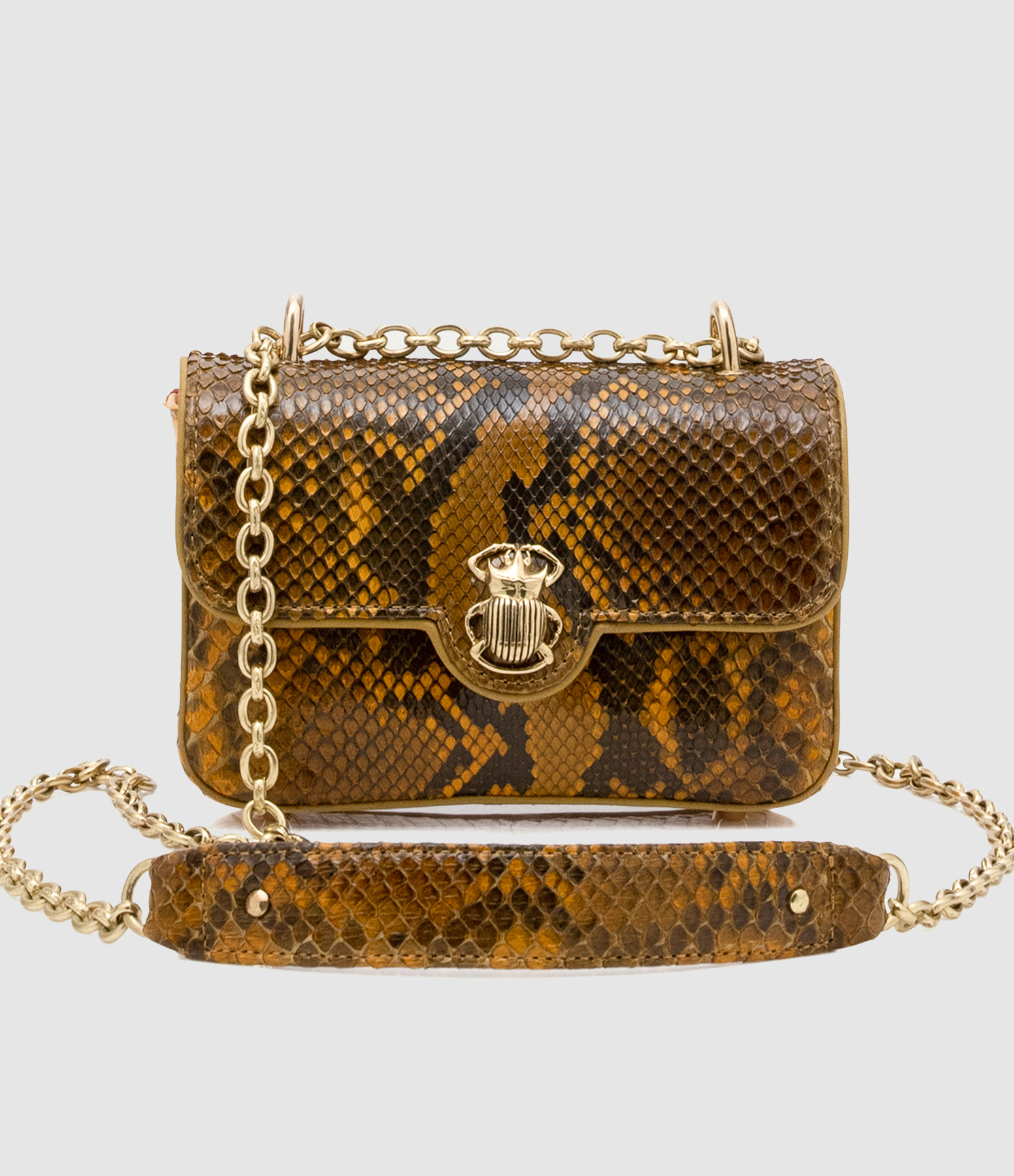 CLARIS VIROT - Sac Python Mini Ava Ranch